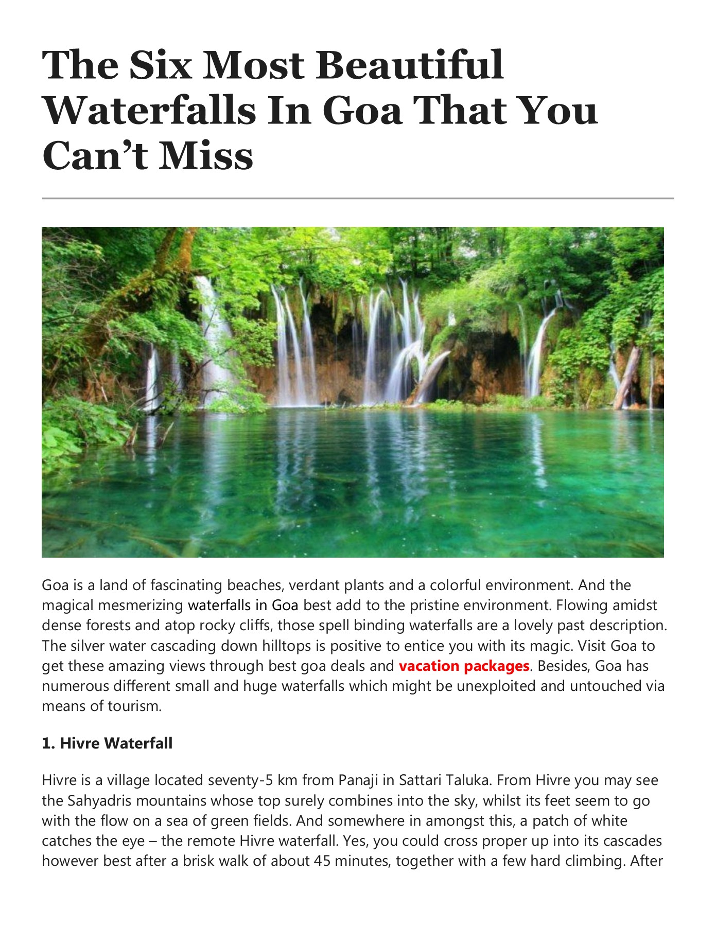 The Six Most Beautiful Waterfalls In Goa That You Can - Goa Darling ...
