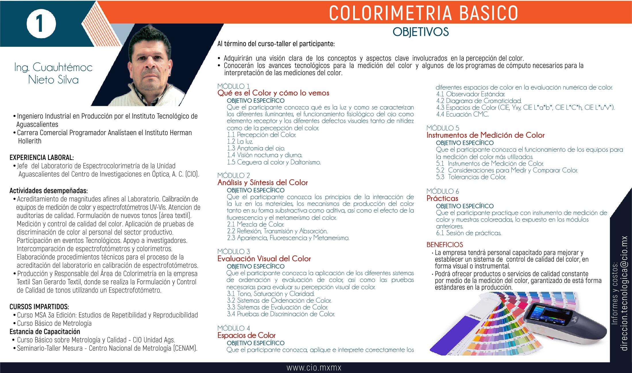 CATALOGO ESPECTROCOLORIMETRÍA CURSOS ON LINE DTI 2020 - rmendoza ...