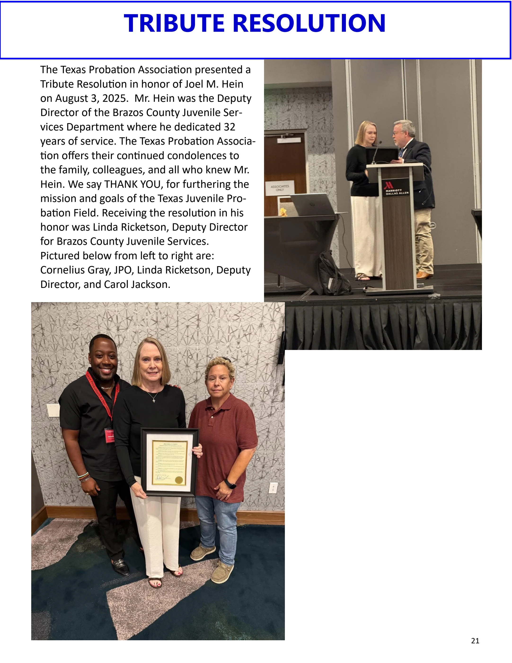 TPA Magazine - FALL 2025 - Texas Probation Association - Page 21 | Flip ...