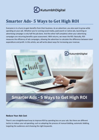 Smarter Ads- 5 Ways to Get High ROI