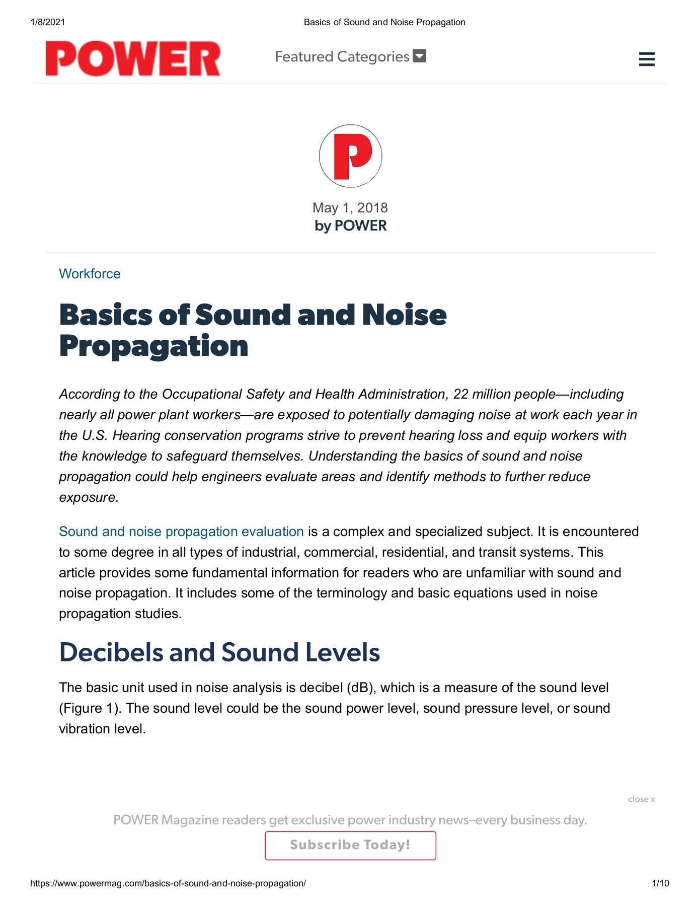 Basics of Sound and Noise Propagation - Rajesh P N - Page 1 - 10 | Flip ...