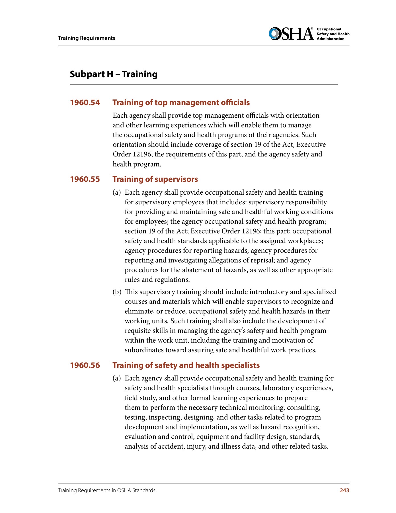 Training requirements OSHA 2254 - Rajesh P N - Page 255 | Flip PDF ...