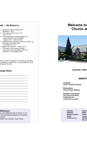 Willesden Seventh-day Adventist Church E Bulletin - jocelynifisher ...
