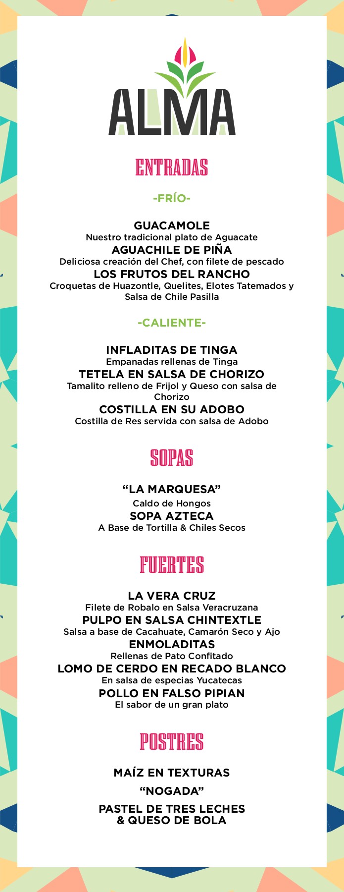 menu ALMA ago2020 - soporteweb - Página 1 - 2 | Flip PDF en línea ...