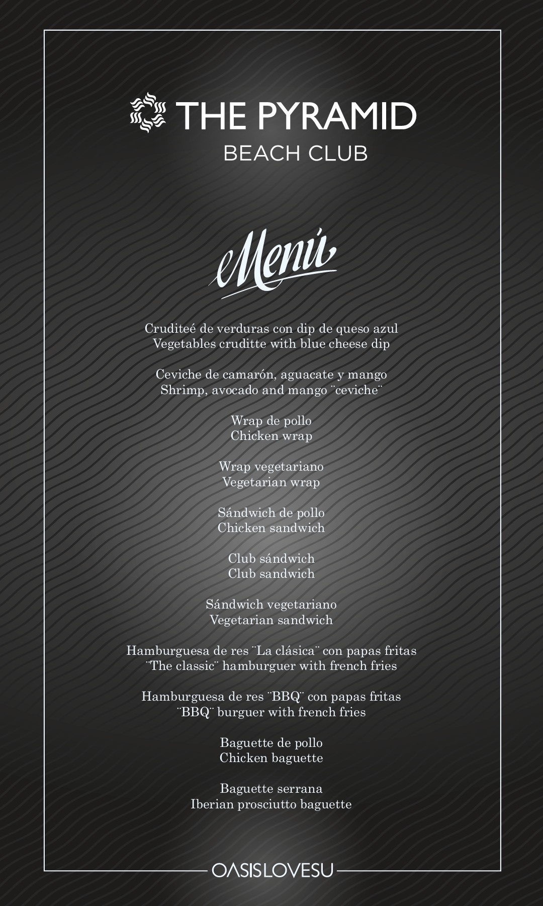 Menu The Pyramid Beach Club - soporteweb - Página 1 - 1 | Flip PDF en ...