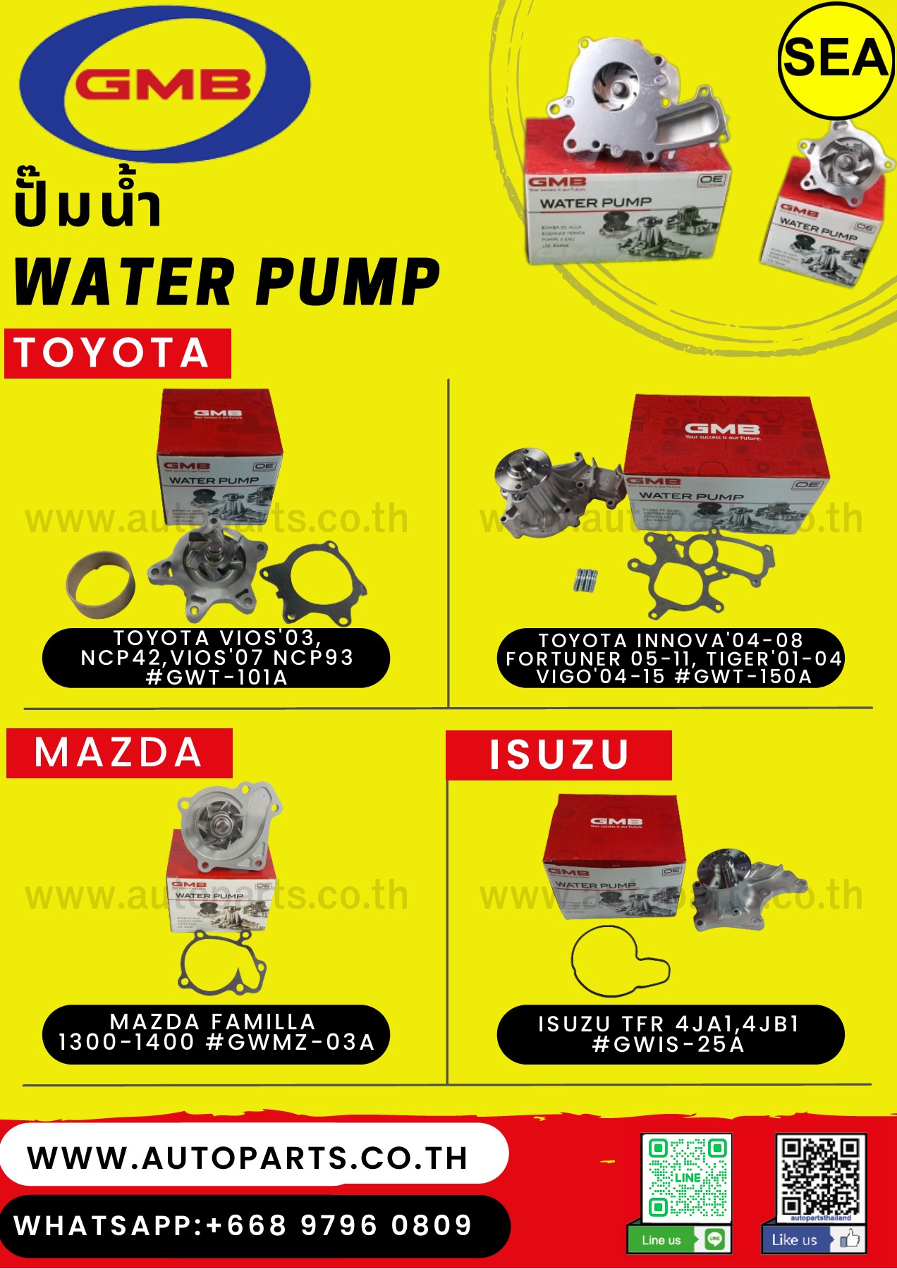 WATER PUMP GMB - SEA EXPORT CO.,LTD. - Page 1 - 4 | Flip PDF Online | PubHTML5