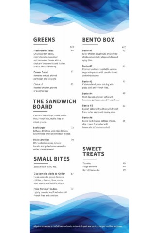 Pool Bar Menu - Room Service - Grand Millennium Al Wahda Abu Dhabi - Page 1 - 4 | Flip PDF ...