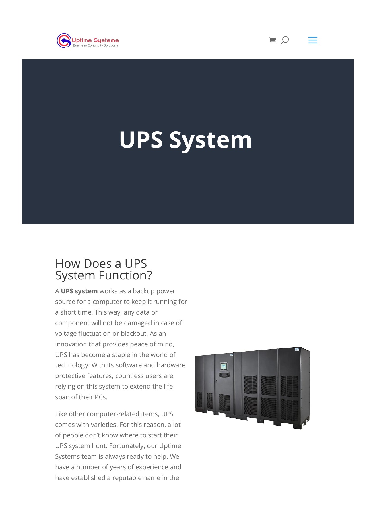 UPS System - uptimessystems - Page 1 - 7 | Flip PDF Online | PubHTML5