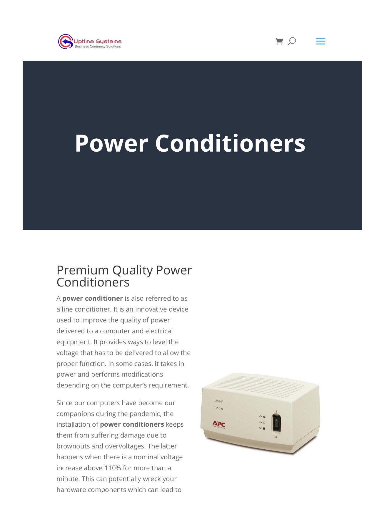 Power Conditioners - uptimessystems - Page 1 - 7 | Flip PDF Online ...