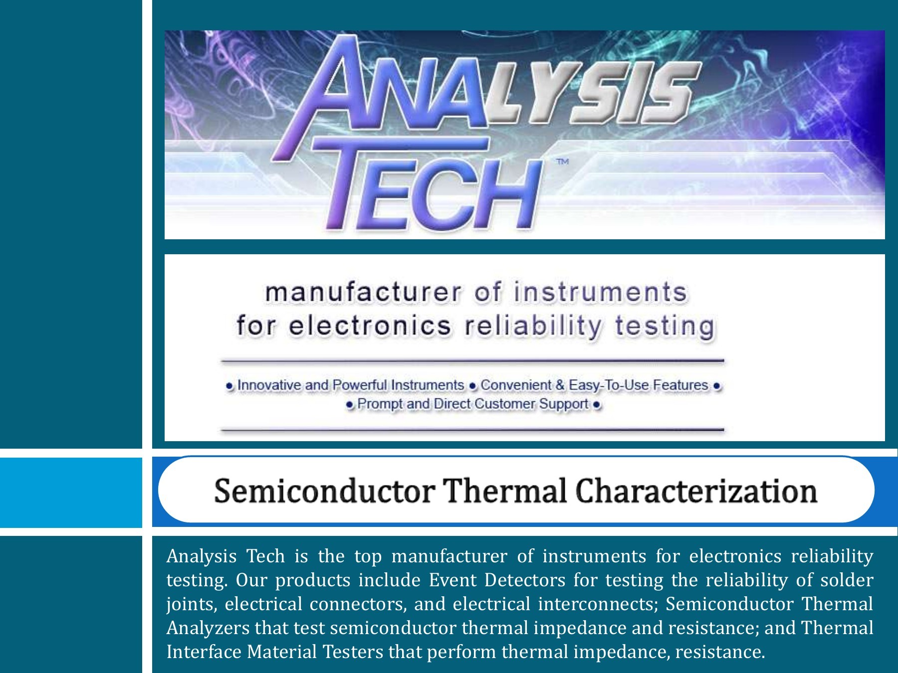 Semiconductor Thermal Characterization Analysistech Page 1 Flip Pdf Online Pubhtml5