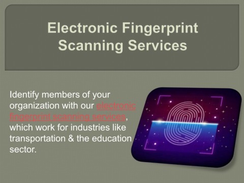 Electronic Fingerprinting Near Me