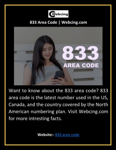 833 Area Code | Webcing.com