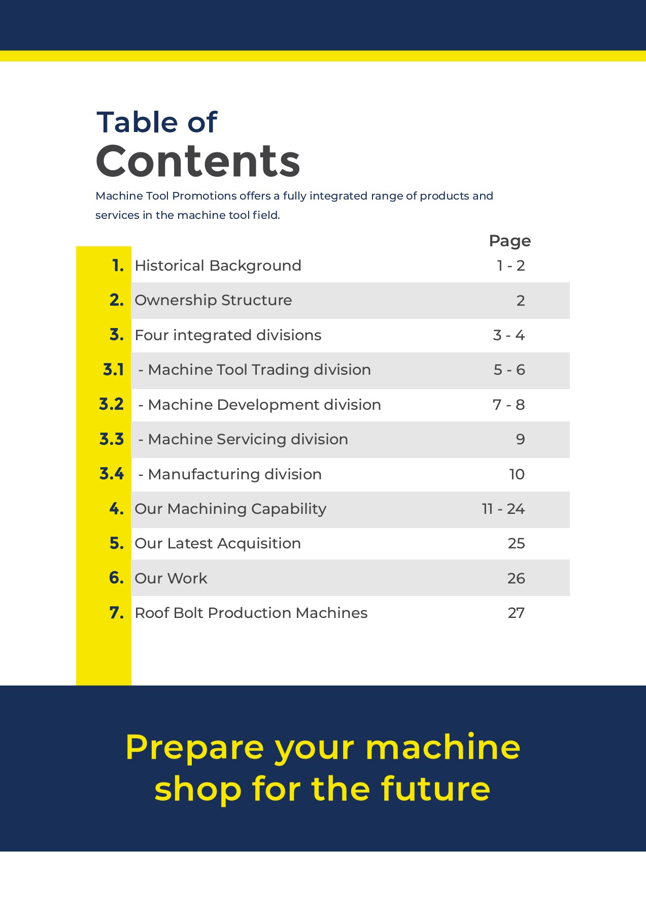 MTP Company Profile 2021 - Machine Tool Promotions - Page 3 | Flip PDF ...