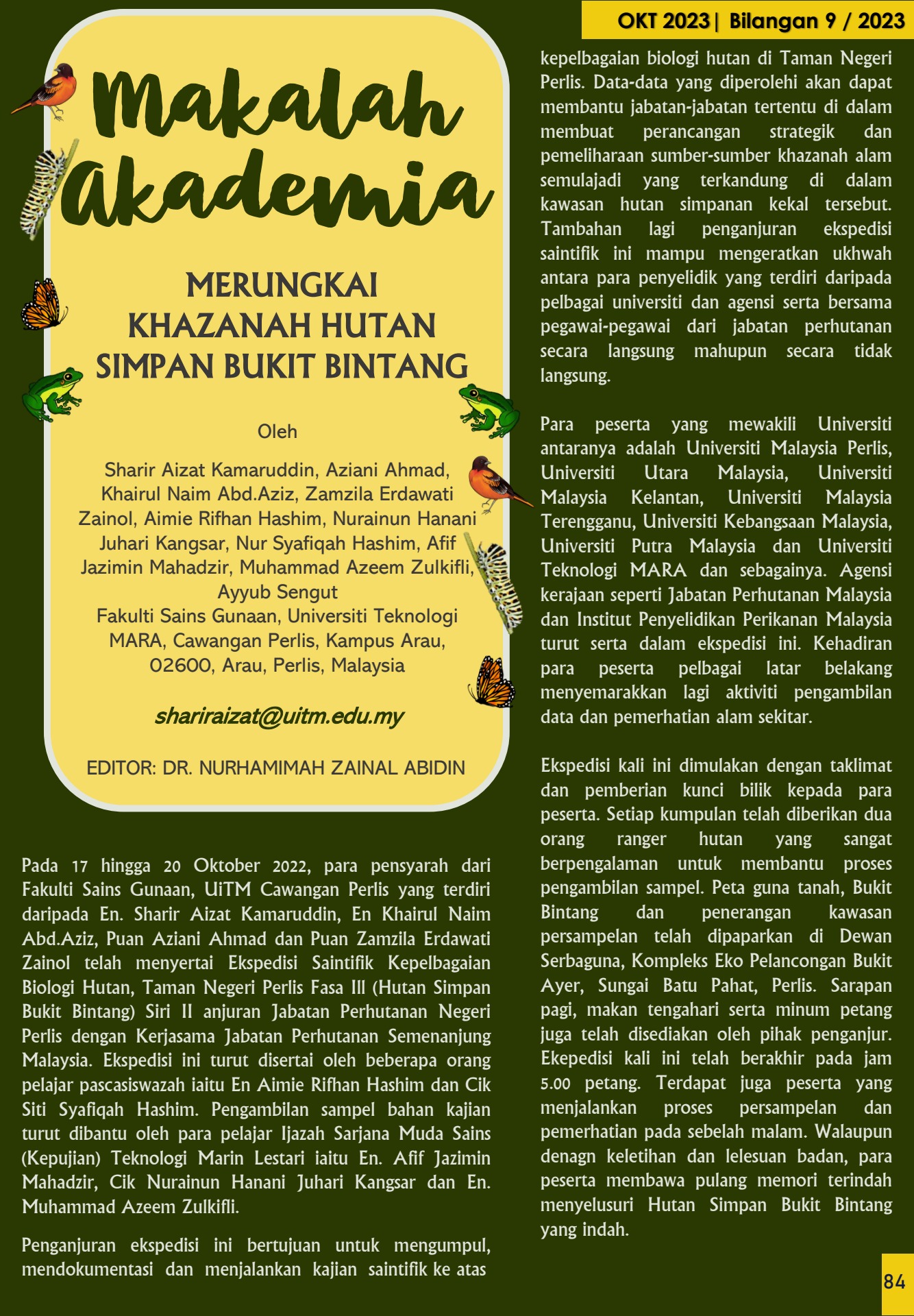 MAJALAH EON BIL9_2023 - AMIRUL ADLI ABD AZIZ - Page 84 | Flip PDF ...