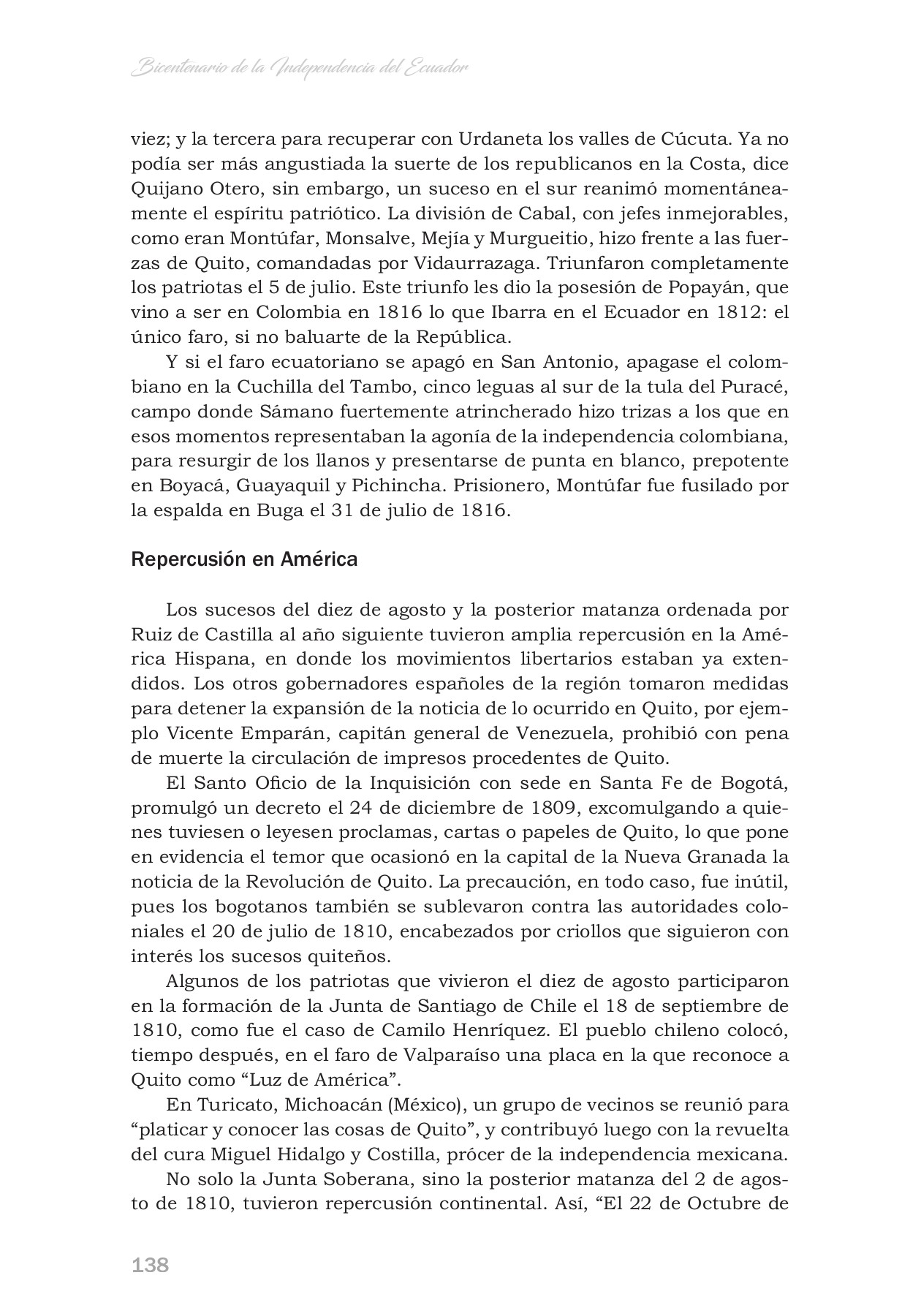 Bicentenario de la Independencia del Ecuador - Ermel Aguirre - Page 138 | Flip PDF Online | PubHTML5