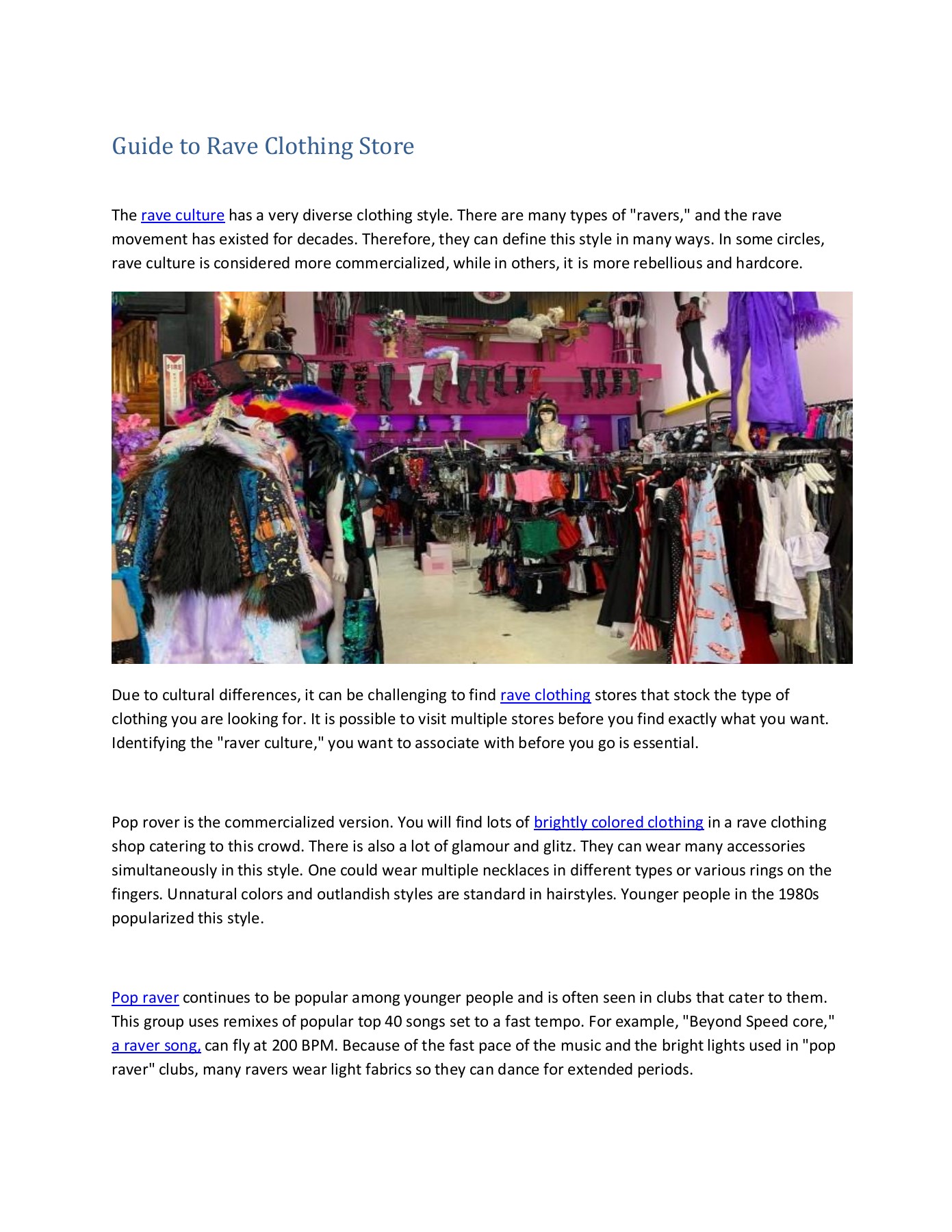 Guide to Rave Clothing Store - thomasskimble - Page 1 - 2 | Flip PDF ...