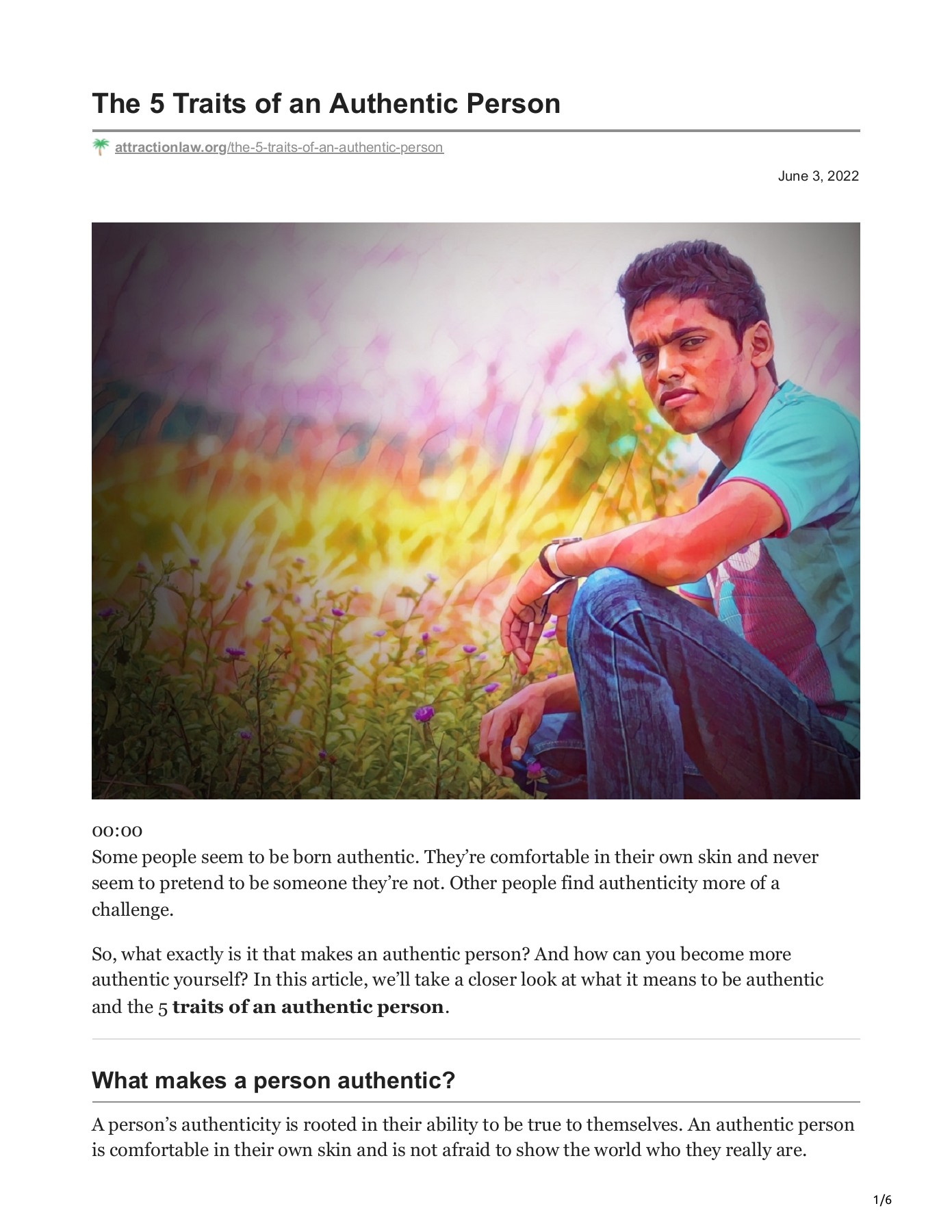 The 5 Traits of an Authentic Person - Shanna Sloan - Page 1 - 6 | Flip ...