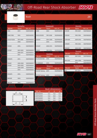 CATALOGO KYB 2020 - BIKE INSIDE - Page 127 | Flip PDF Online | PubHTML5