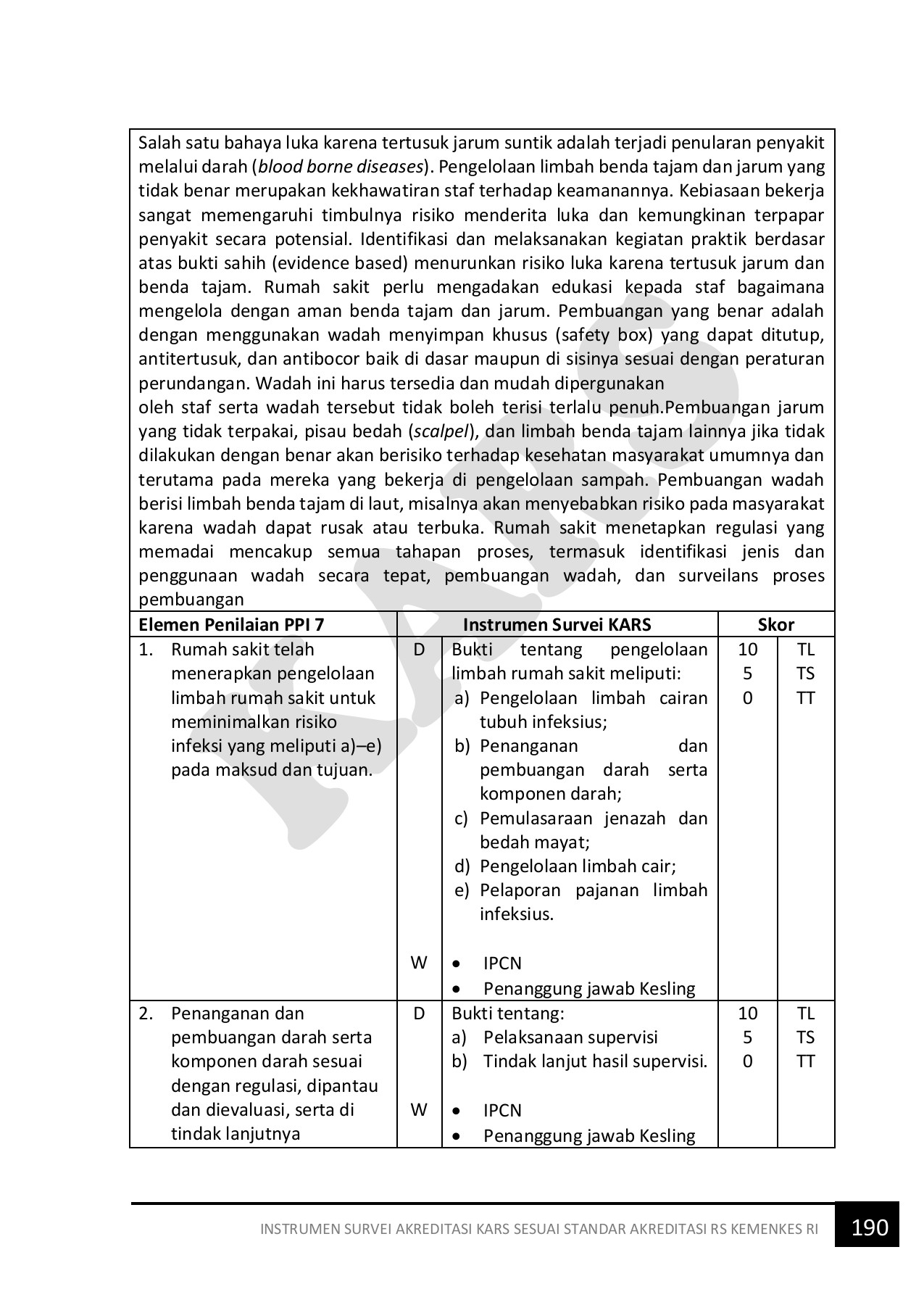 Instrumen Survei Akreditasi KARS sesuai STARKES 2022 (open) - hdhardjolukito - Halaman 198 | PDF ...