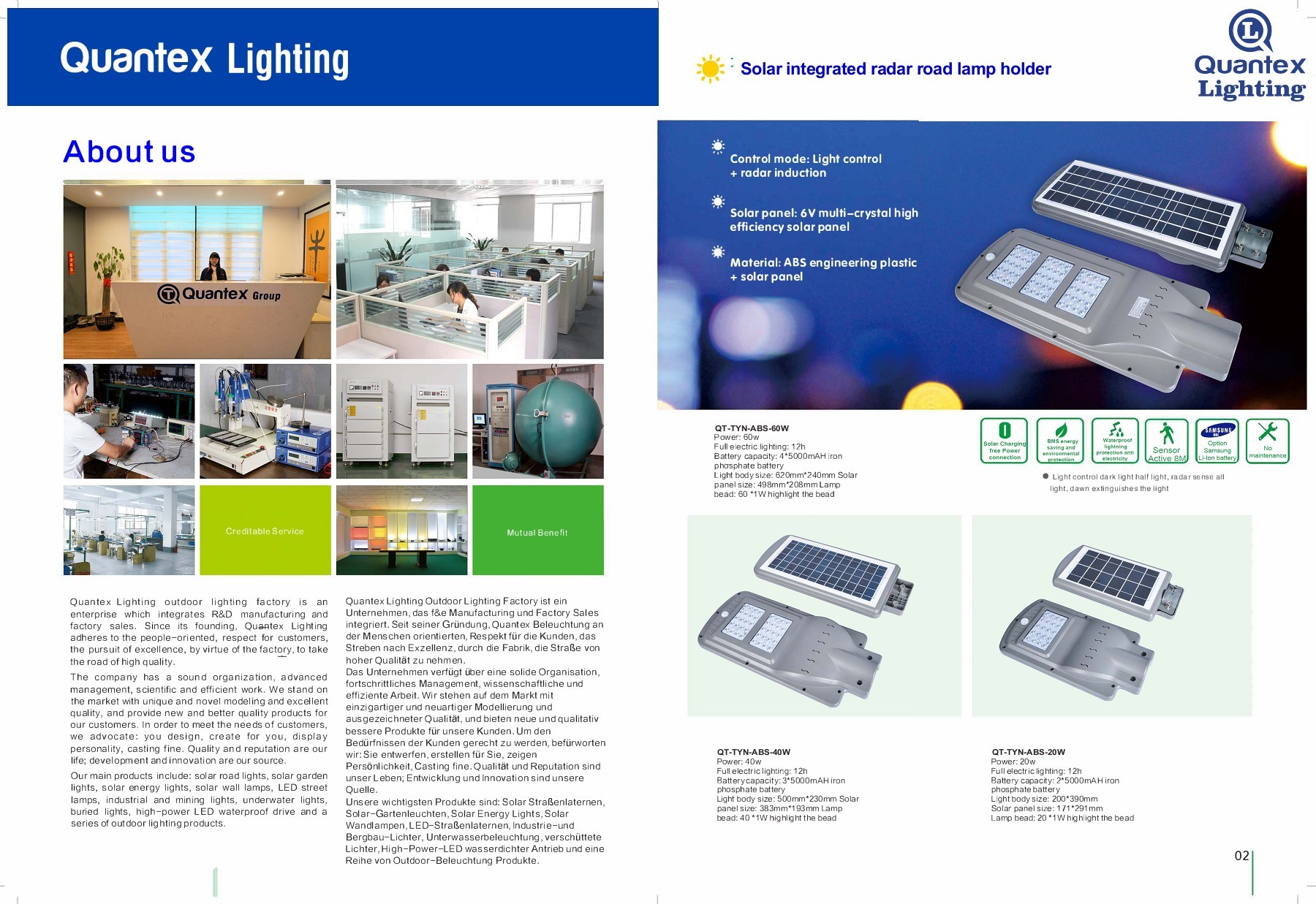 Quantex solar outdoor lighting products 2018 - Quantex lighting Group ...