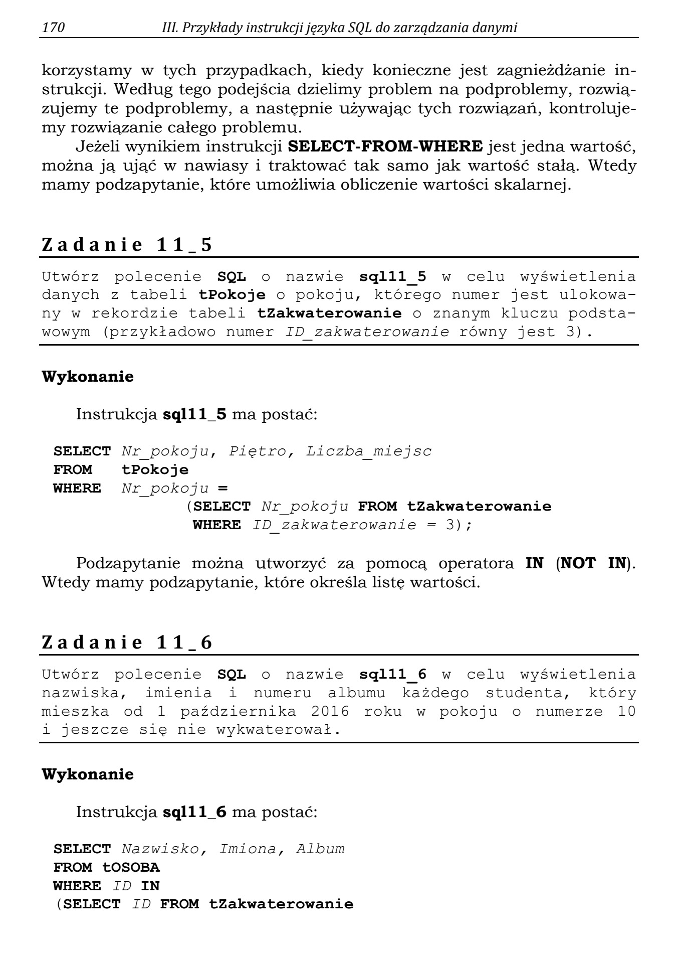 cwiczenia access - Rafał Hnitecki - Strony 170 | Przerzucanie PDF Online | PubHTML5