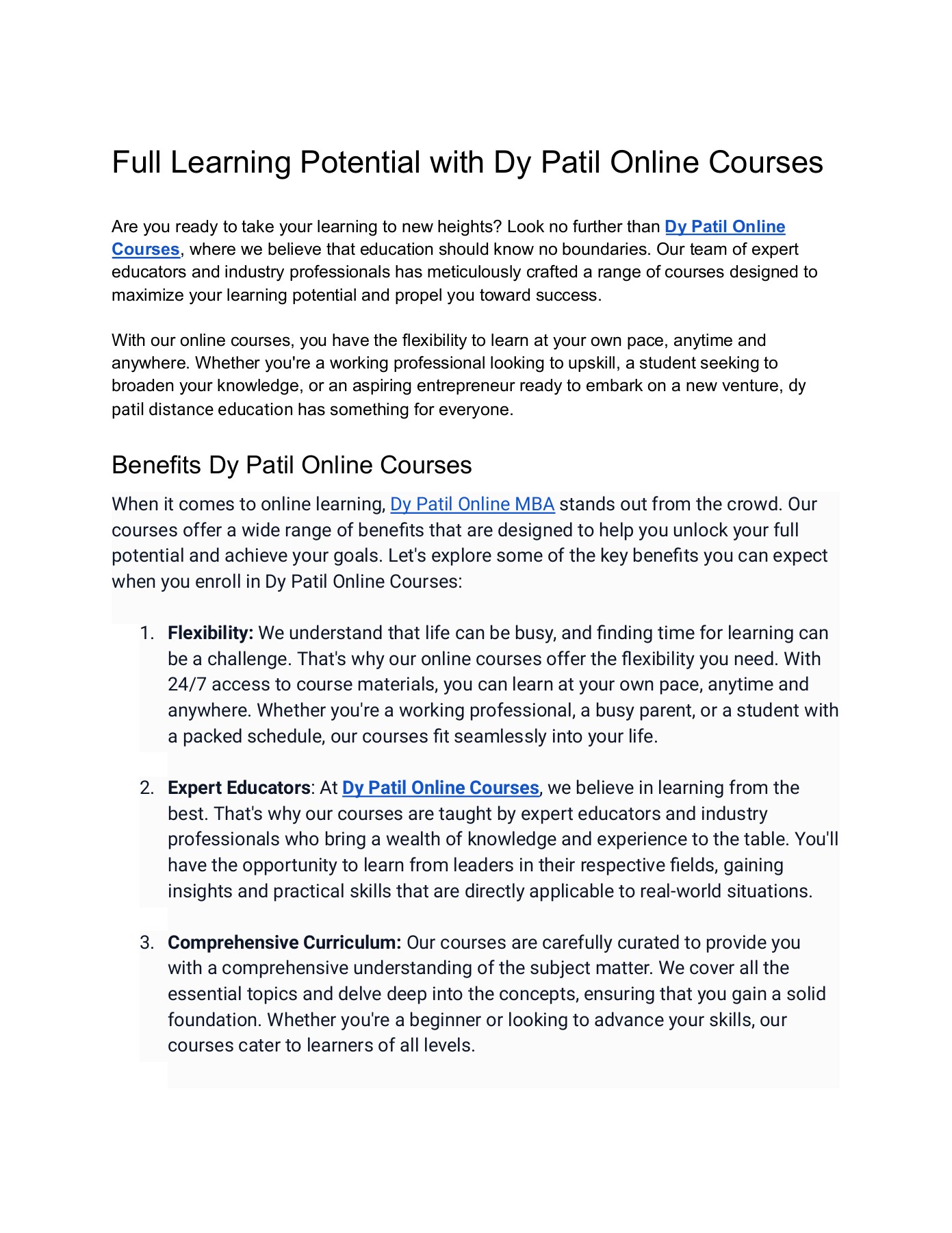 Full Learning Potential with Dy Patil Online Courses - Affinity Education - Page 1 | Flip PDF ...