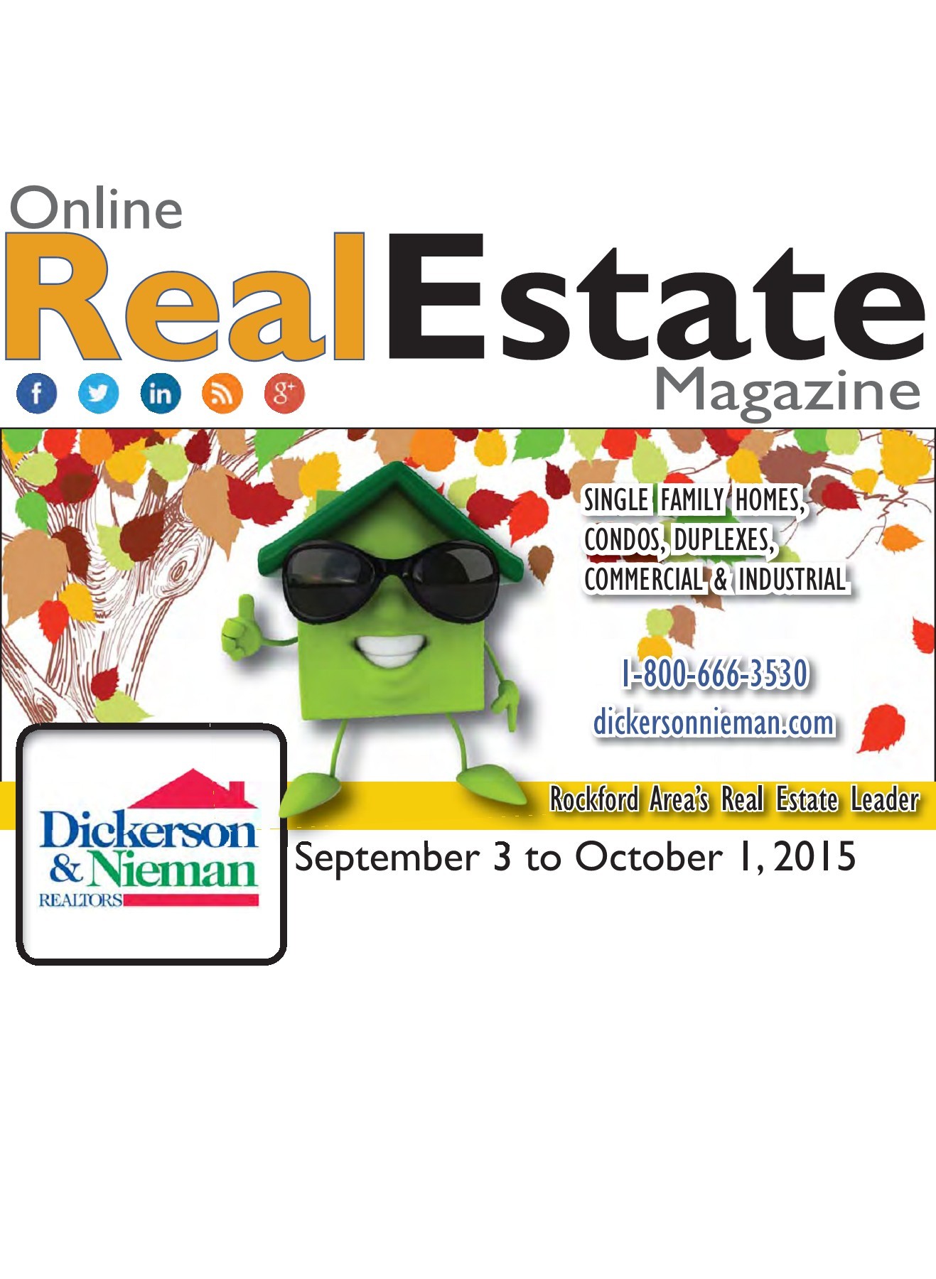 SEPTEMBER 2015 MAGAZINE - Dickerson & Nieman Realtors - Page 1 - 32 ...