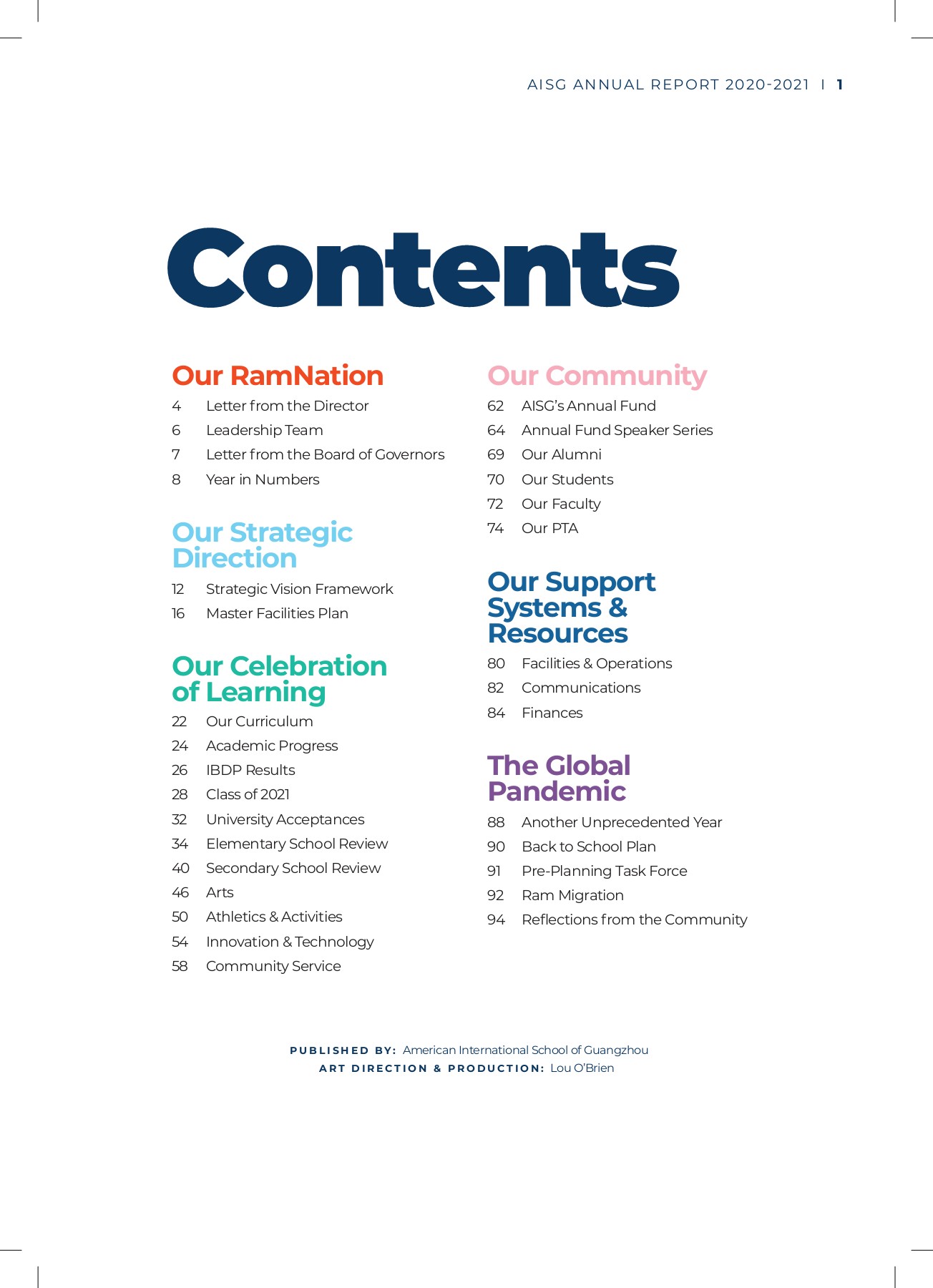 Annual Report 2019-2020 - AISG Development - Page 1 - 96 | Flip PDF Online | PubHTML5