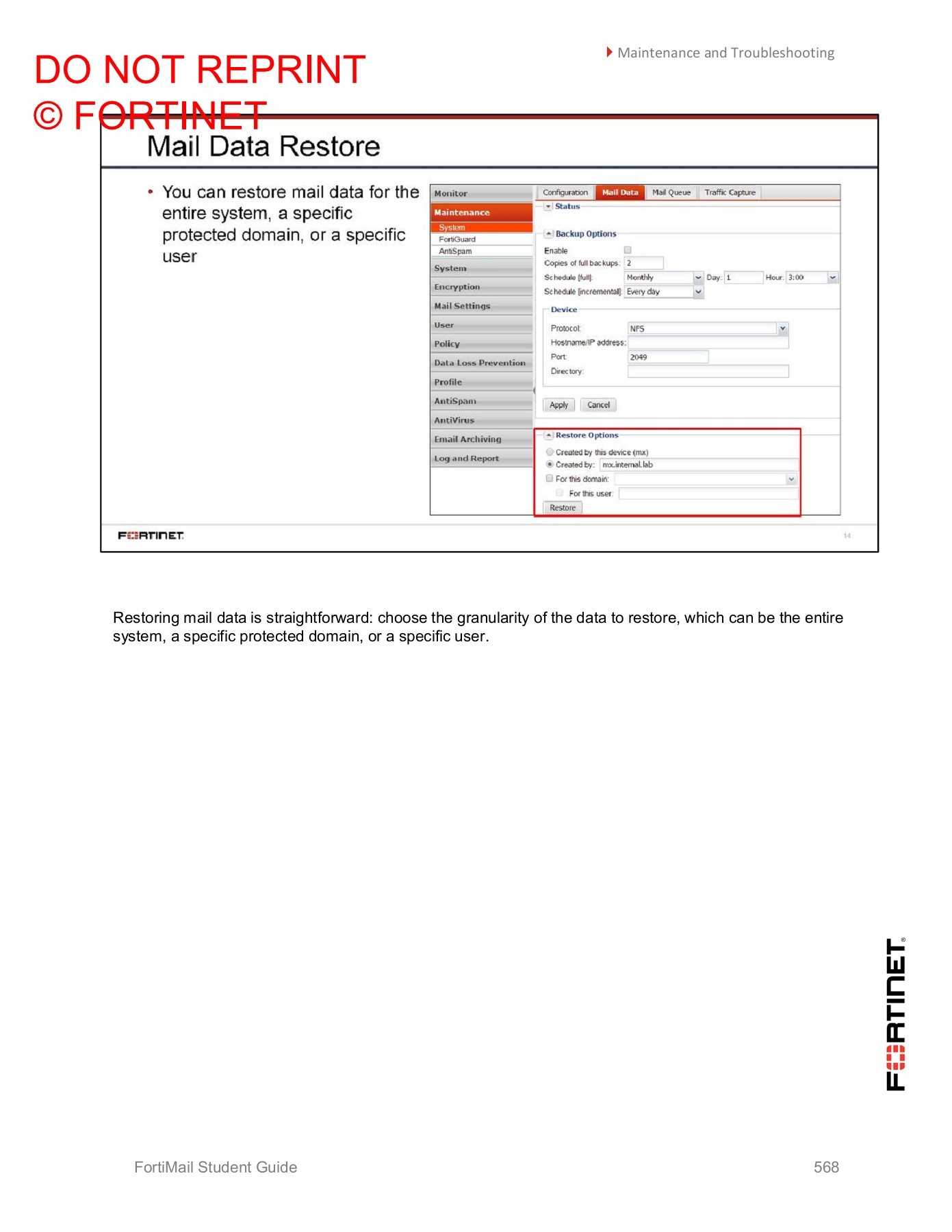 FortiMail Student Guide - gabriromero - Page 568 | Flip PDF Online ...