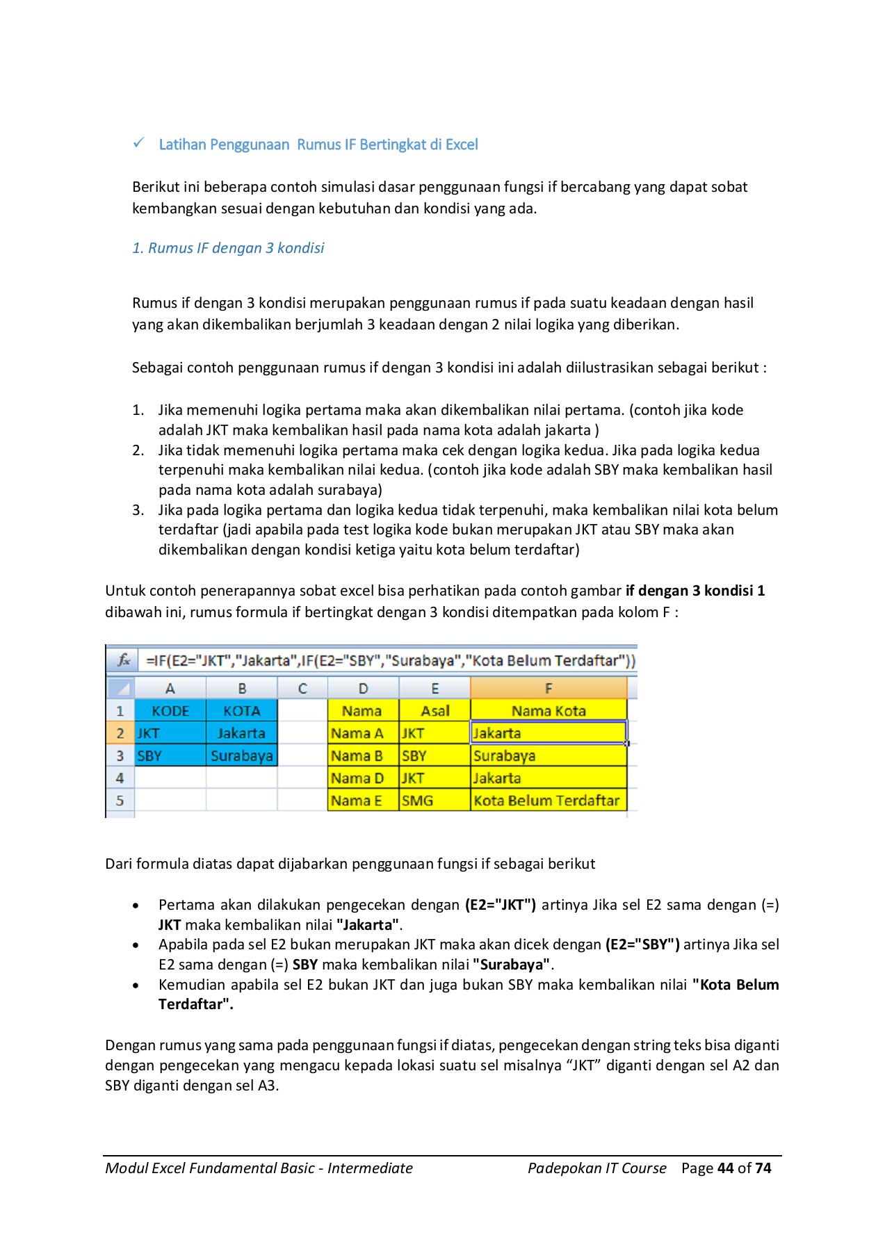 00. Modul - Excel Fundamental Basic - Intermediate - silviaassyifa31 ...