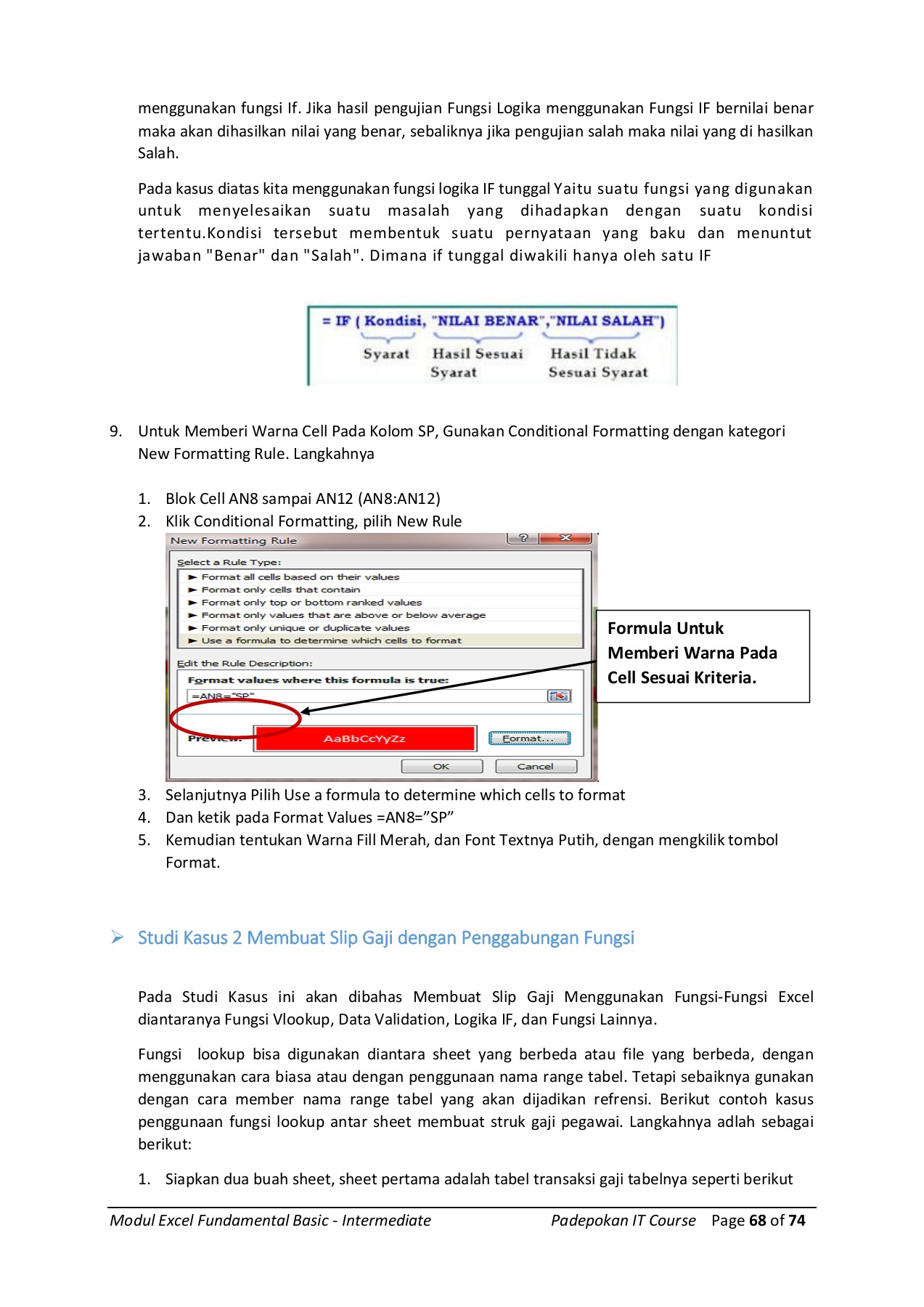 00. Modul - Excel Fundamental Basic - Intermediate - silviaassyifa31 - Page 69 | Flip PDF Online ...