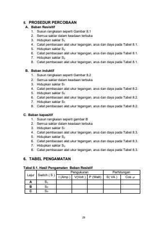 Jobsheet Pengukuran Listrik - AZMI RIZKI LUBIS - Kaca 29 | PDF Online | PubHTML5