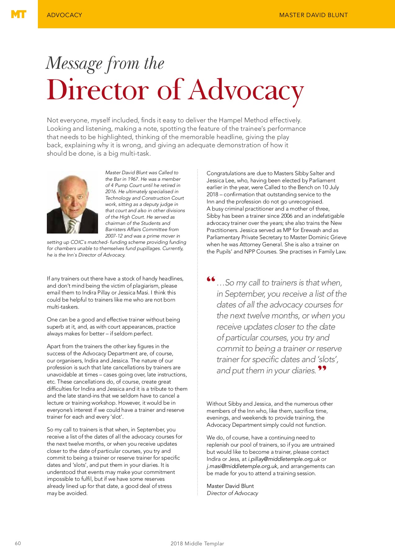 The Middle Templar 2018 - HTDL - Page 62 | Flip PDF Online | PubHTML5