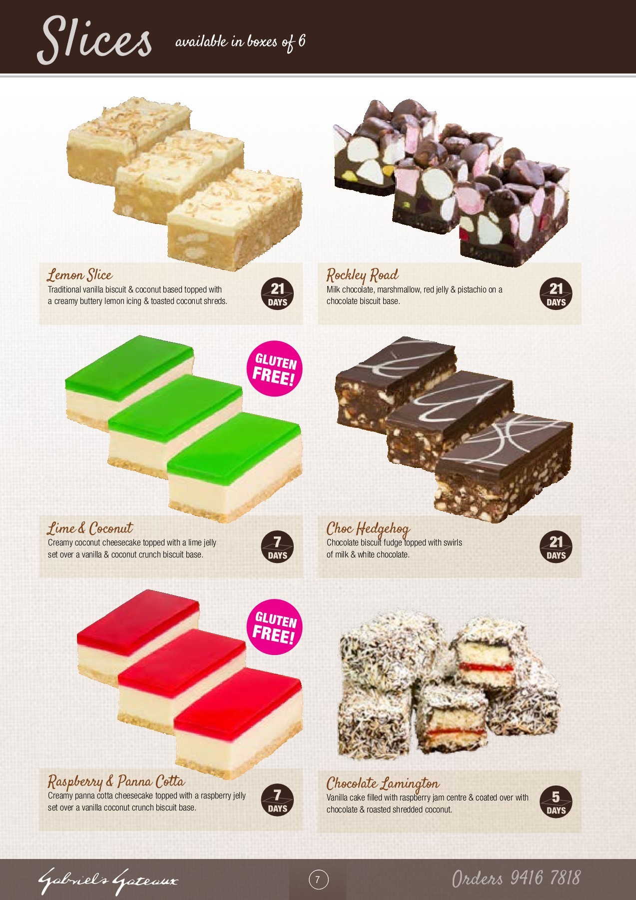 Gabriels Gateaux Brochure (2017 Update) - Gabriel's Gateaux - Page 9 ...