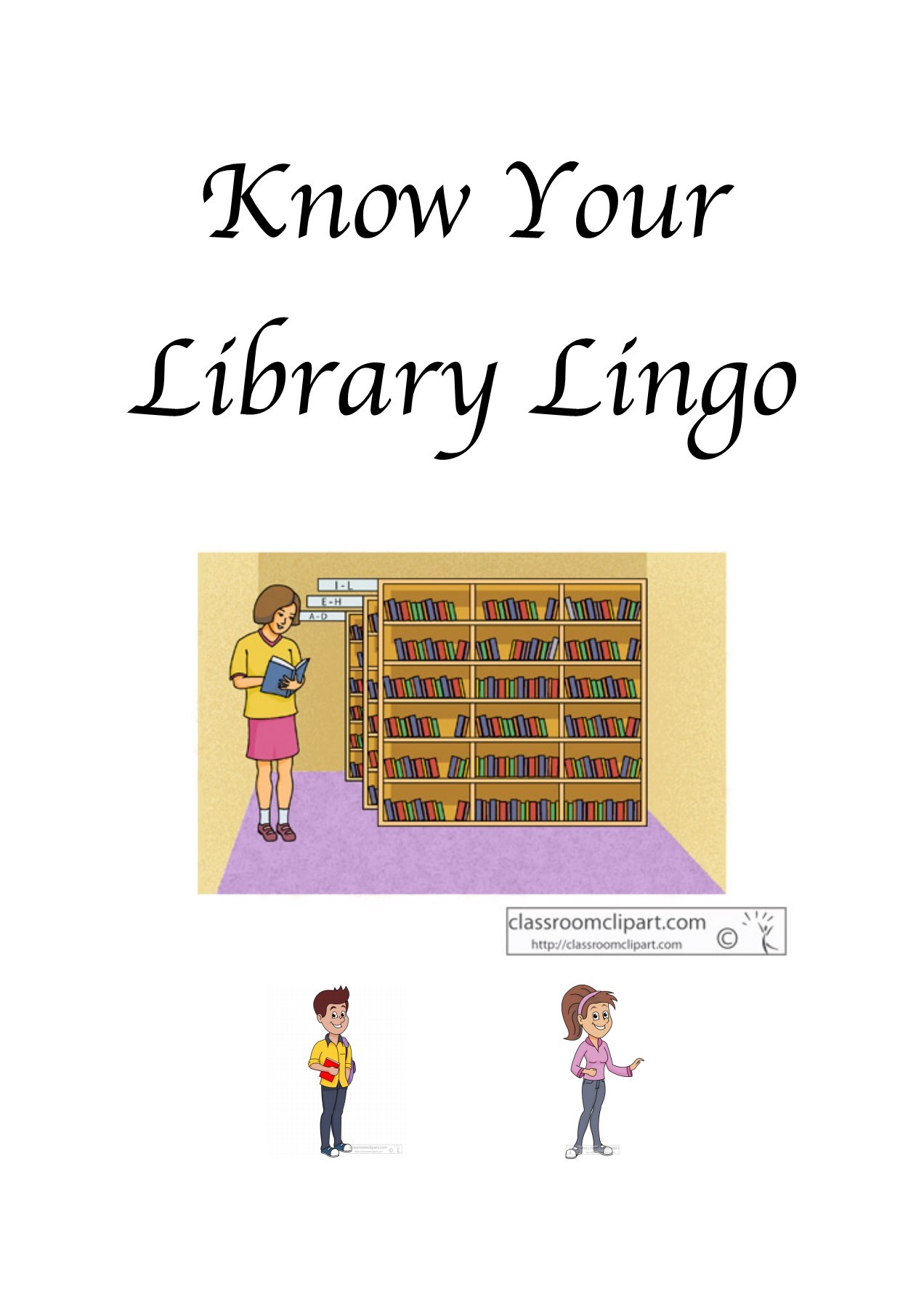 Know Your Library Lingo - shelnt - Page 1 - 5 | Flip PDF Online | PubHTML5