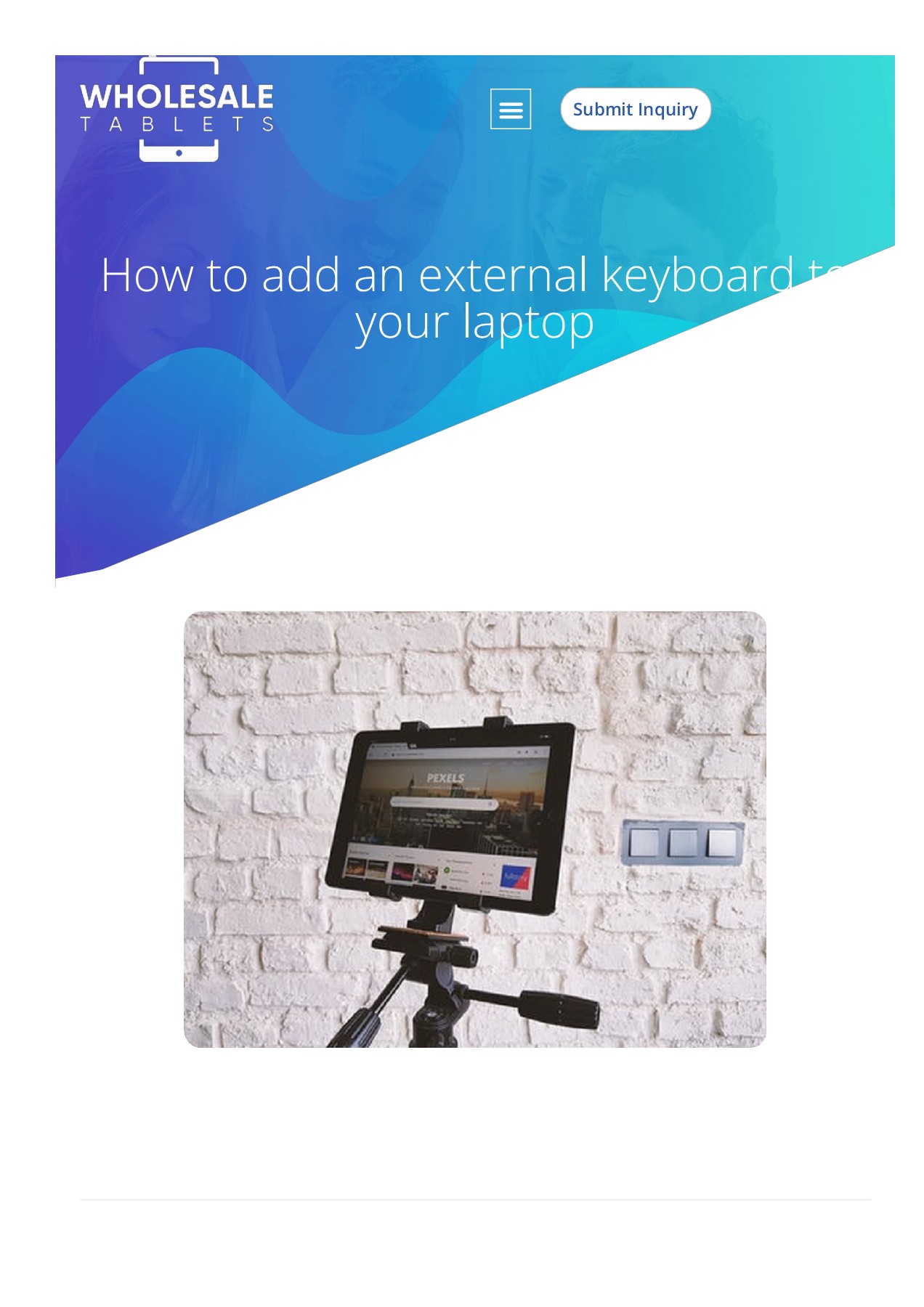 How to add an external keyboard to your laptop - wholesale tablet ...