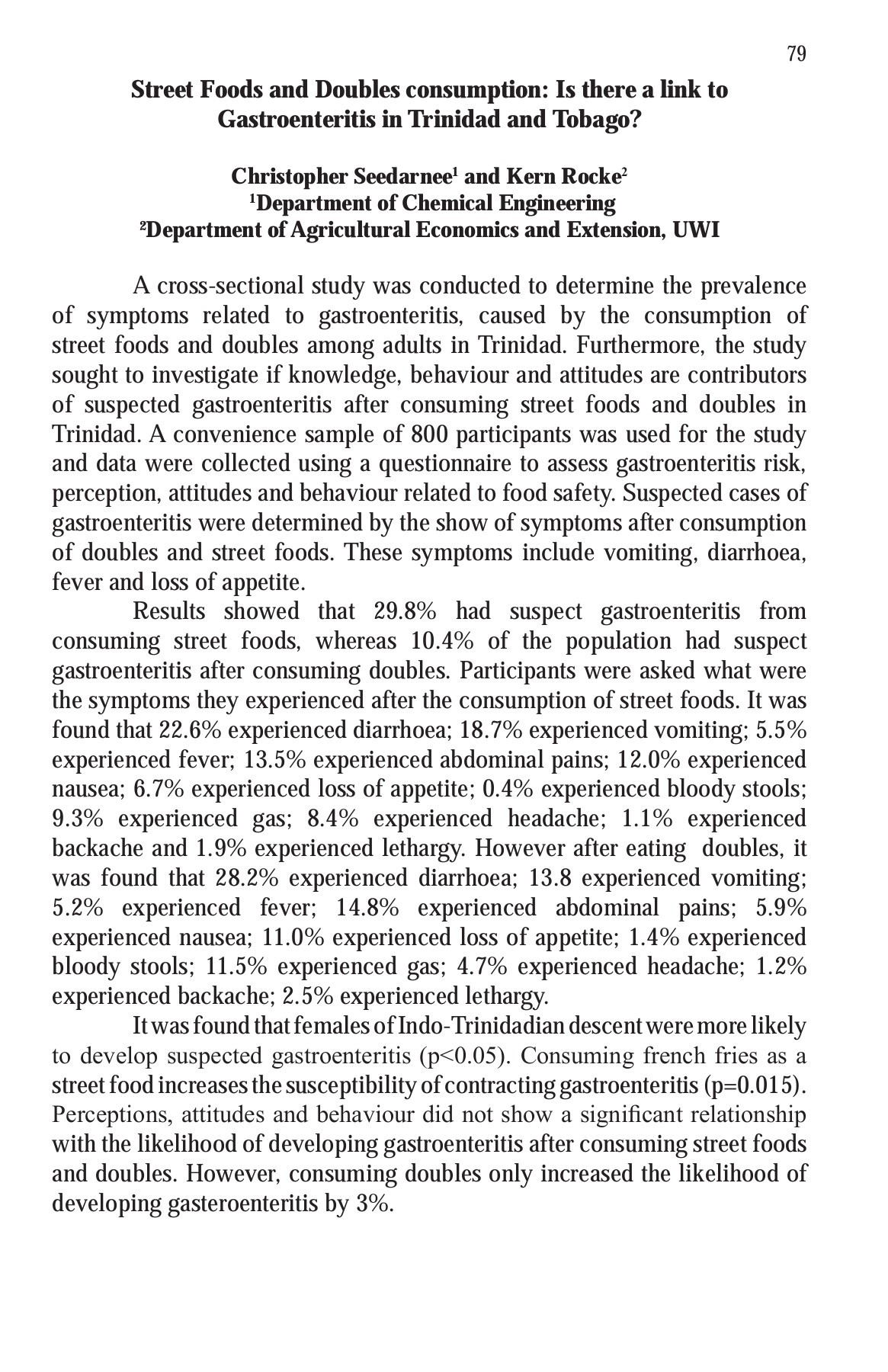 FFA Research Digest 2017 - UWI FFA - Page 82 | Flip PDF Online | PubHTML5
