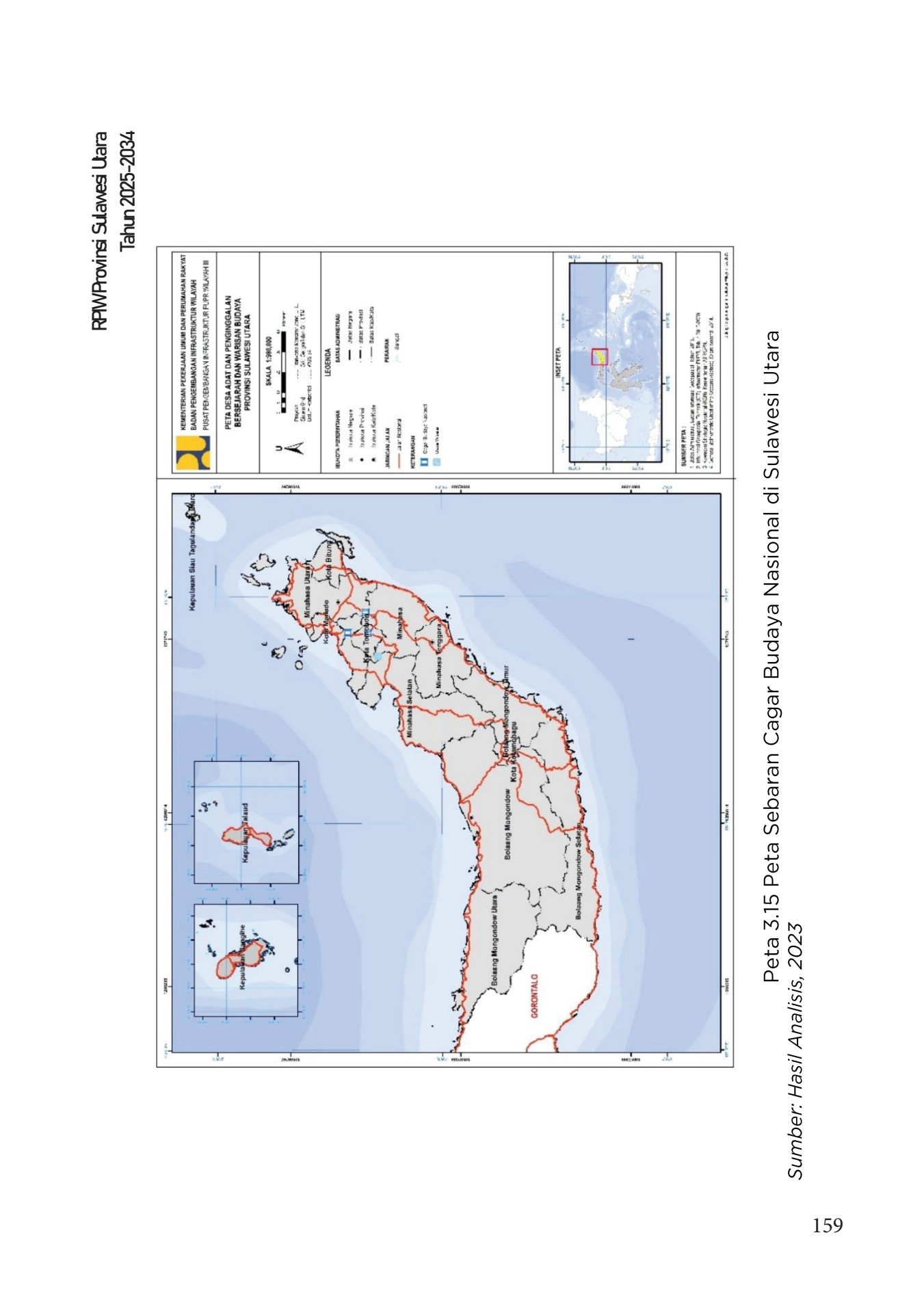 RPIW Provinsi Sulawesi Utara 2025-2034 - Dagu Komunika Bookcases ...