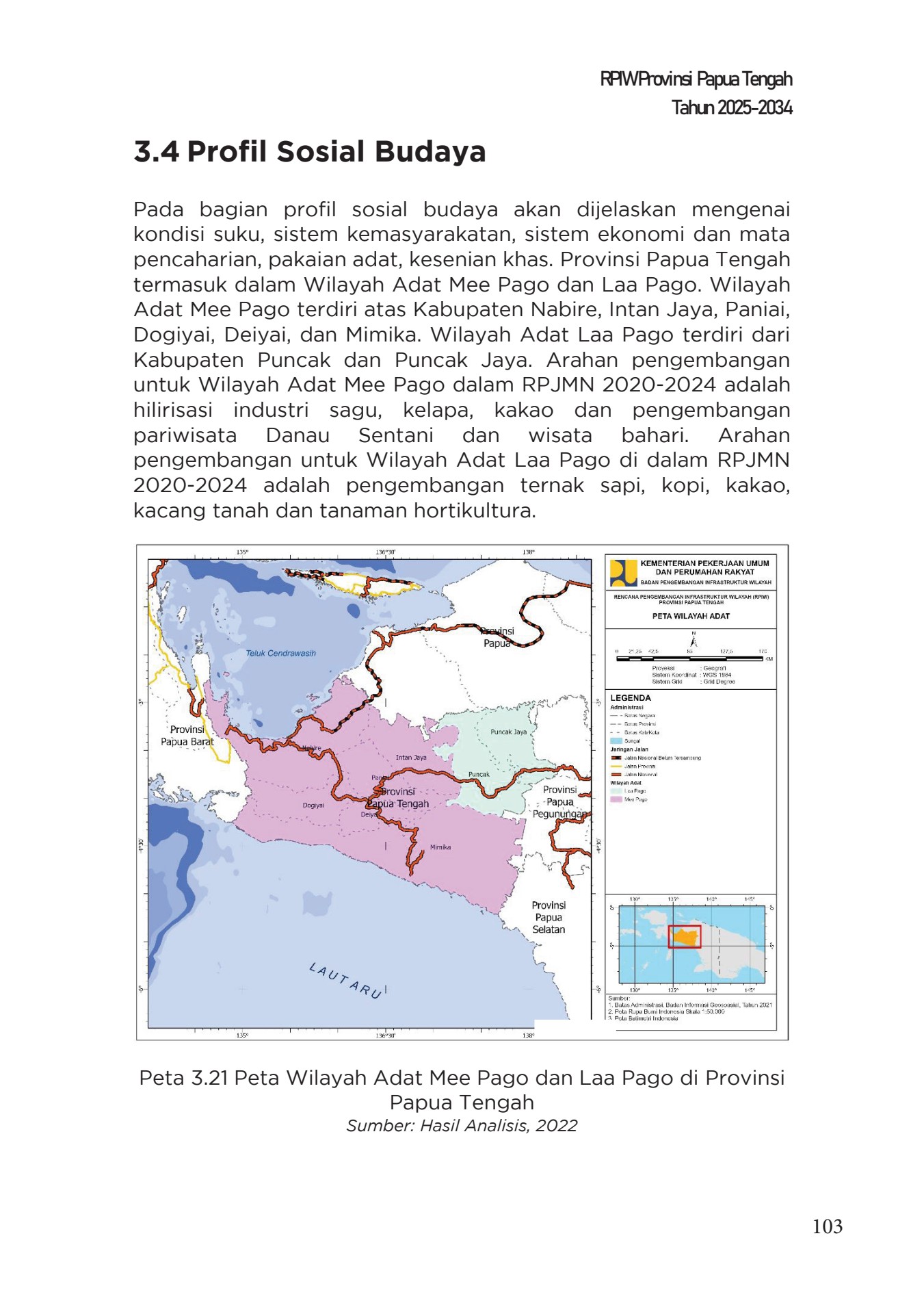 RPIW Provinsi Papua Tengah 2025-2034 - Dagu Komunika Bookcases ...