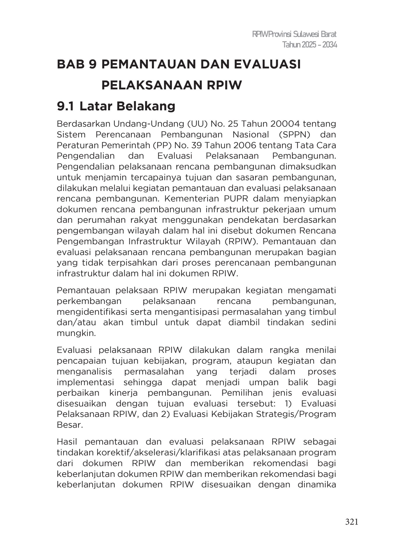 RPIW Provinsi Sulawesi Barat 2025-2034 - Dagu Komunika Bookcases ...