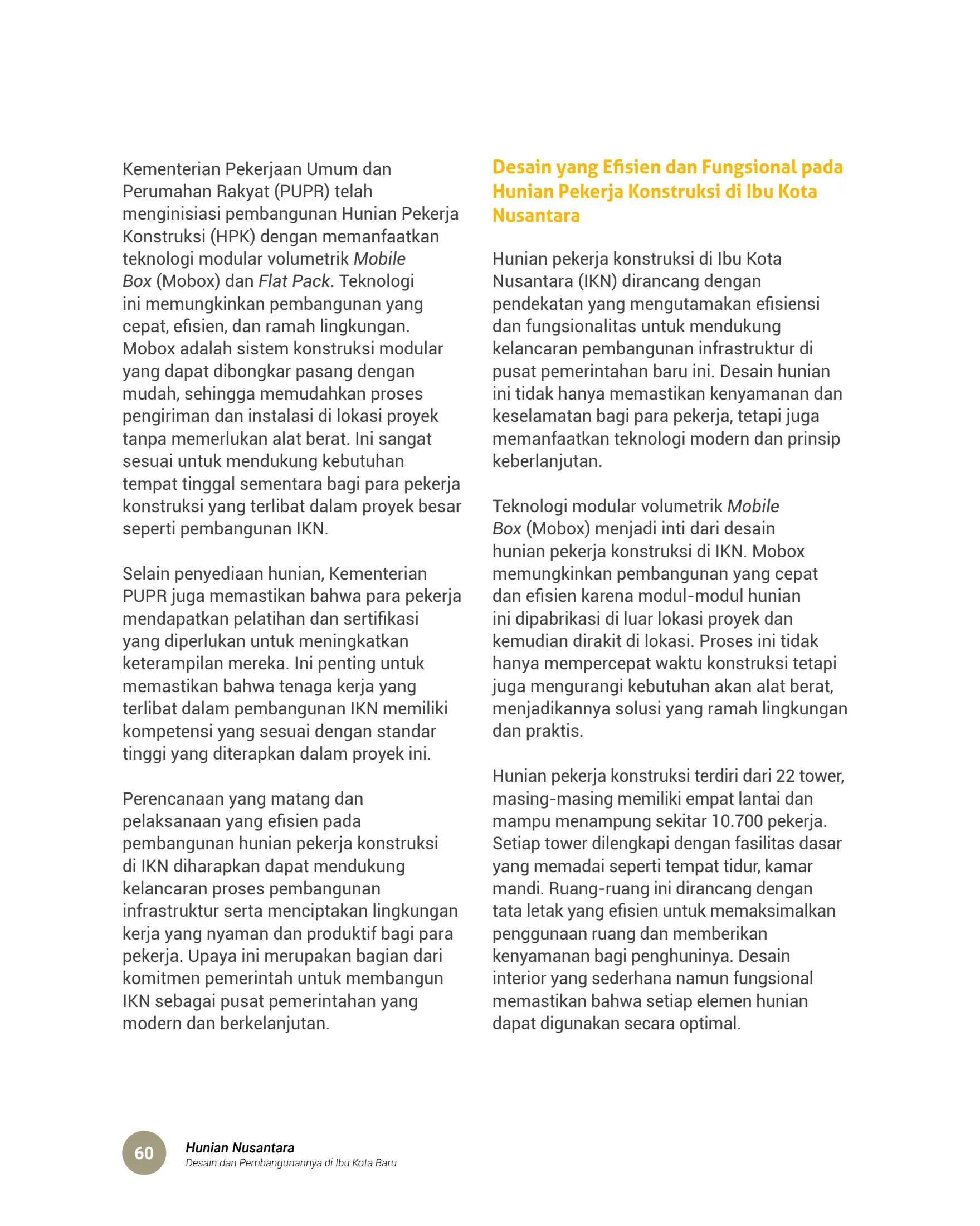 HUNIAN NUSANTARA DESAIN DAN PEMBANGUNANNYA DI IBU KOTA BARU - Dagu ...