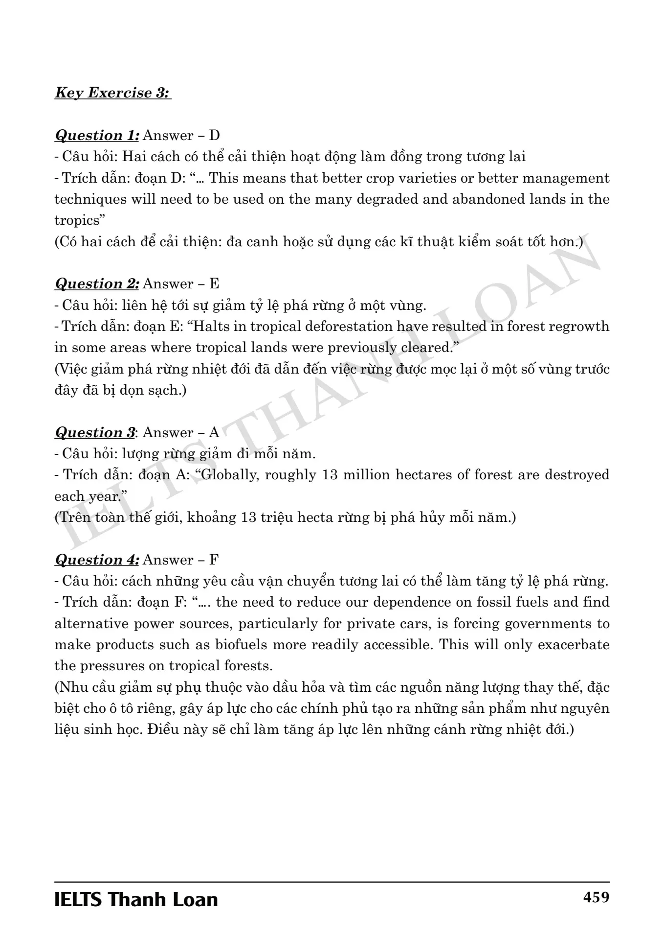 Hướng dẫn học IELTS Reading - Thơm Nguyễn - Trang 464 | PDF lật trang ...