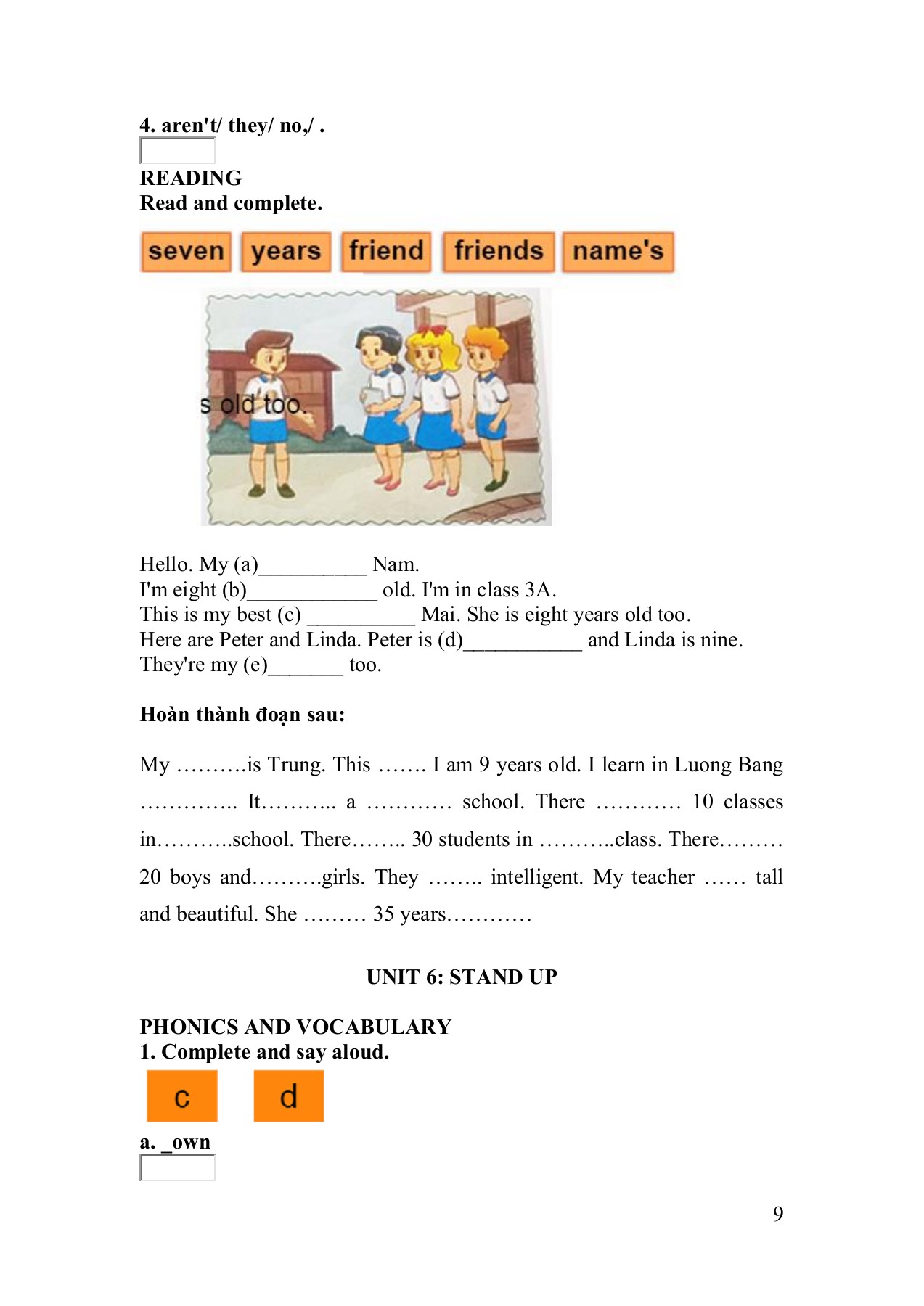 Bai-tap-tieng-anh-lop-3-theo-tung-don-vi-hoc-bai - TRẦN THỊ TUYẾT TRANG - Trang 10 | PDF lật ...