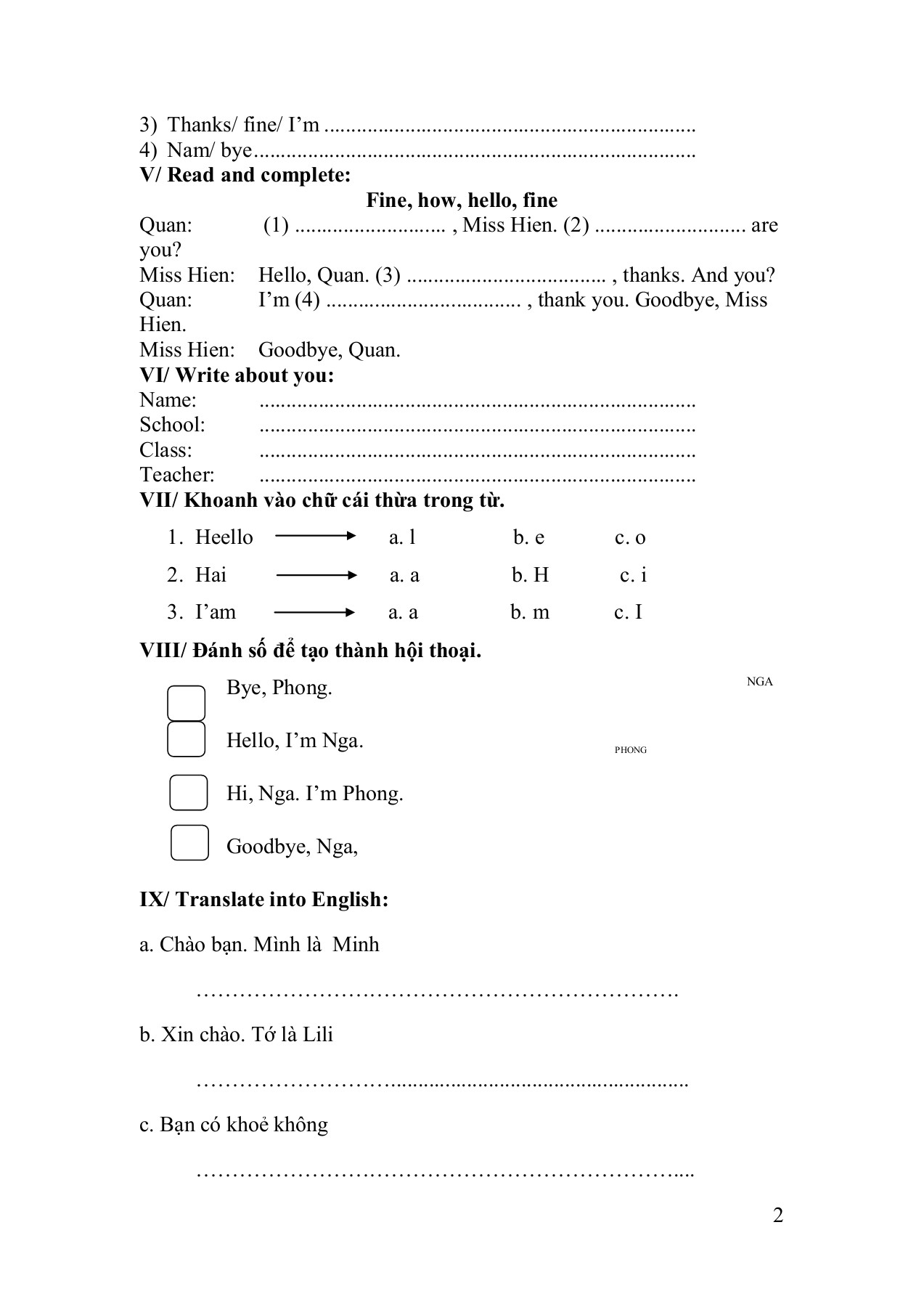 Bai-tap-tieng-anh-lop-3-theo-tung-don-vi-hoc-bai - TRẦN THỊ TUYẾT TRANG - Trang 3 | PDF lật ...