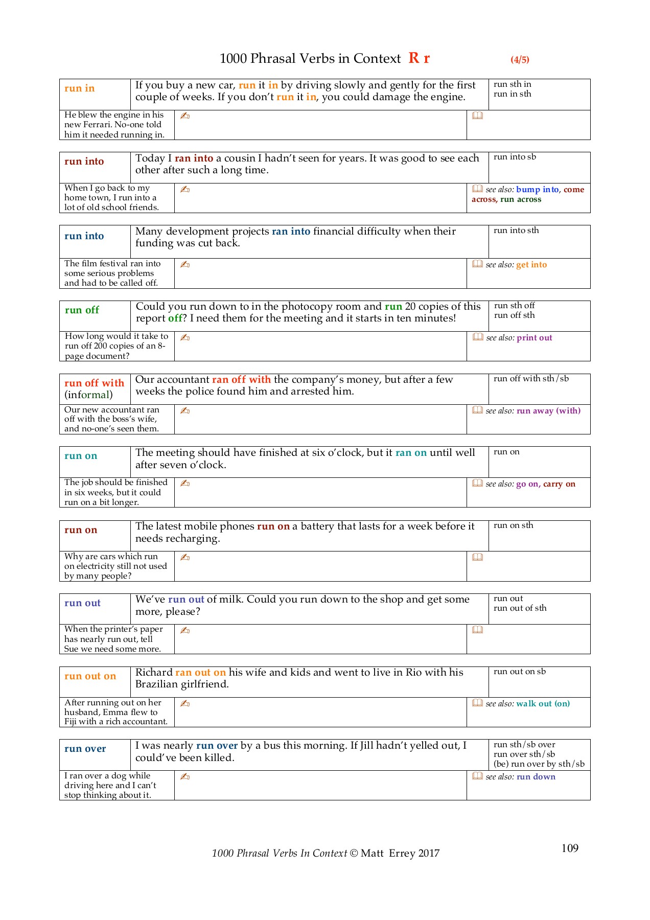 100 phrasal verbs in context - TRẦN THỊ TUYẾT TRANG - Page 109 | Flip ...