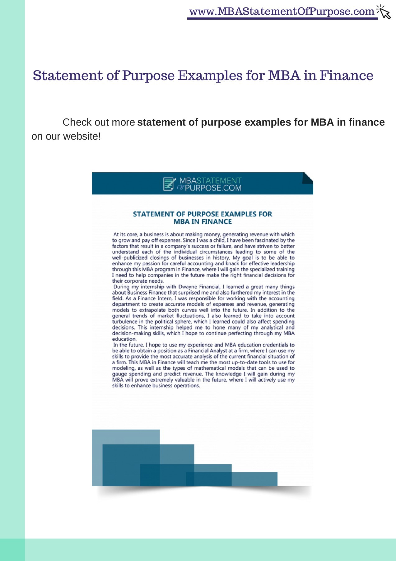 4 Amazing MBA Statement of Purpose Samples - mbastatement-ofpurpose ...