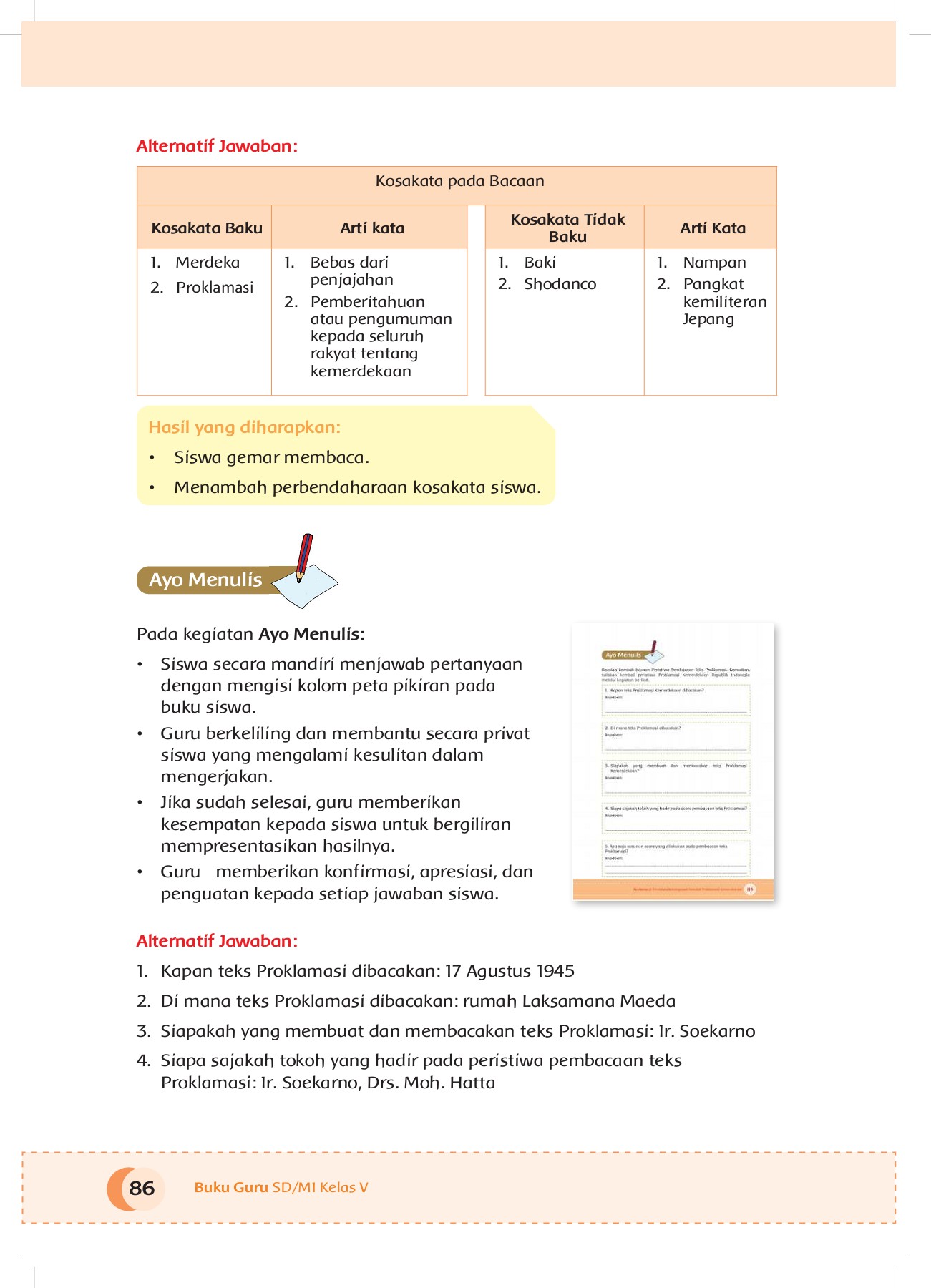 Buku Guru - Kelas 5 Tema 7 Rev 2017 - isaalfarisi67 - Halaman 94 | PDF Online | PubHTML5