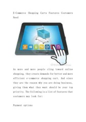 E-Commerce Shopping Carts Features Costumers Need - daniel - Page 1 - 6 ...