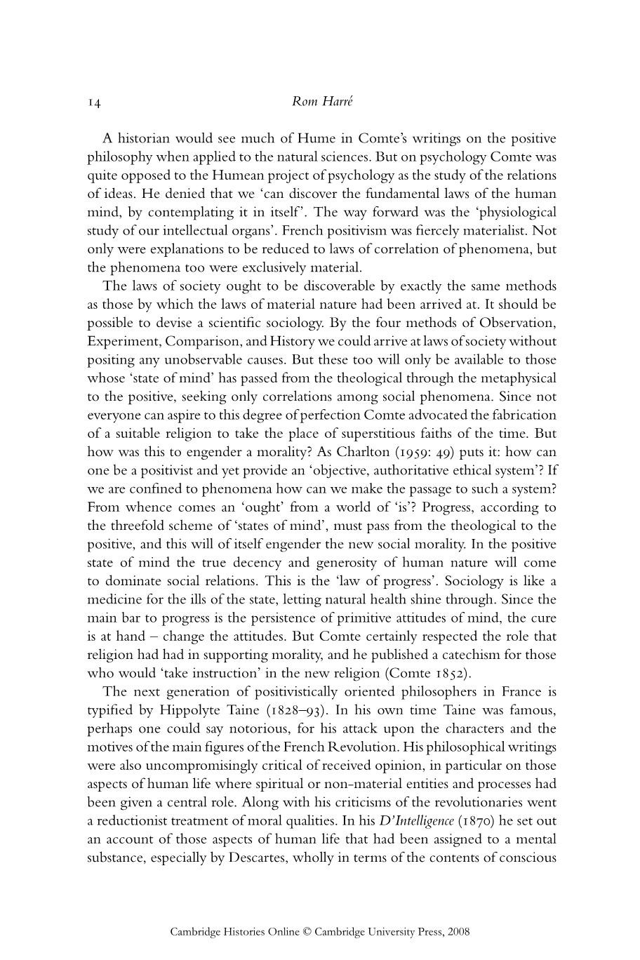 The English version of the Cambridge Philosophical History 1870-1945 ...