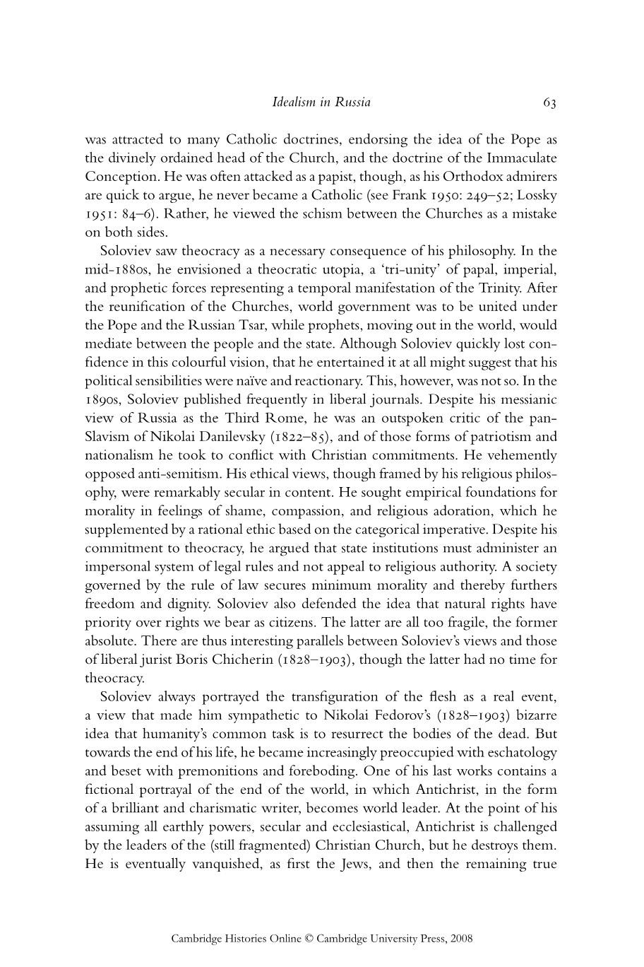 The English version of the Cambridge Philosophical History 1870-1945 ...